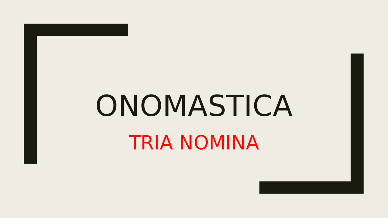 Tria nomina: percorso nella onomastica latina. | Resúmenes de Latín ...