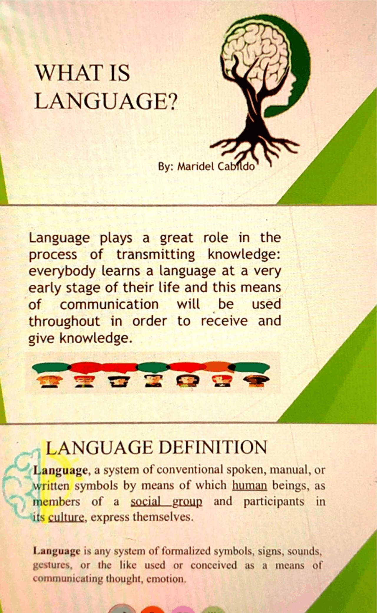 Language and language summary - Docsity