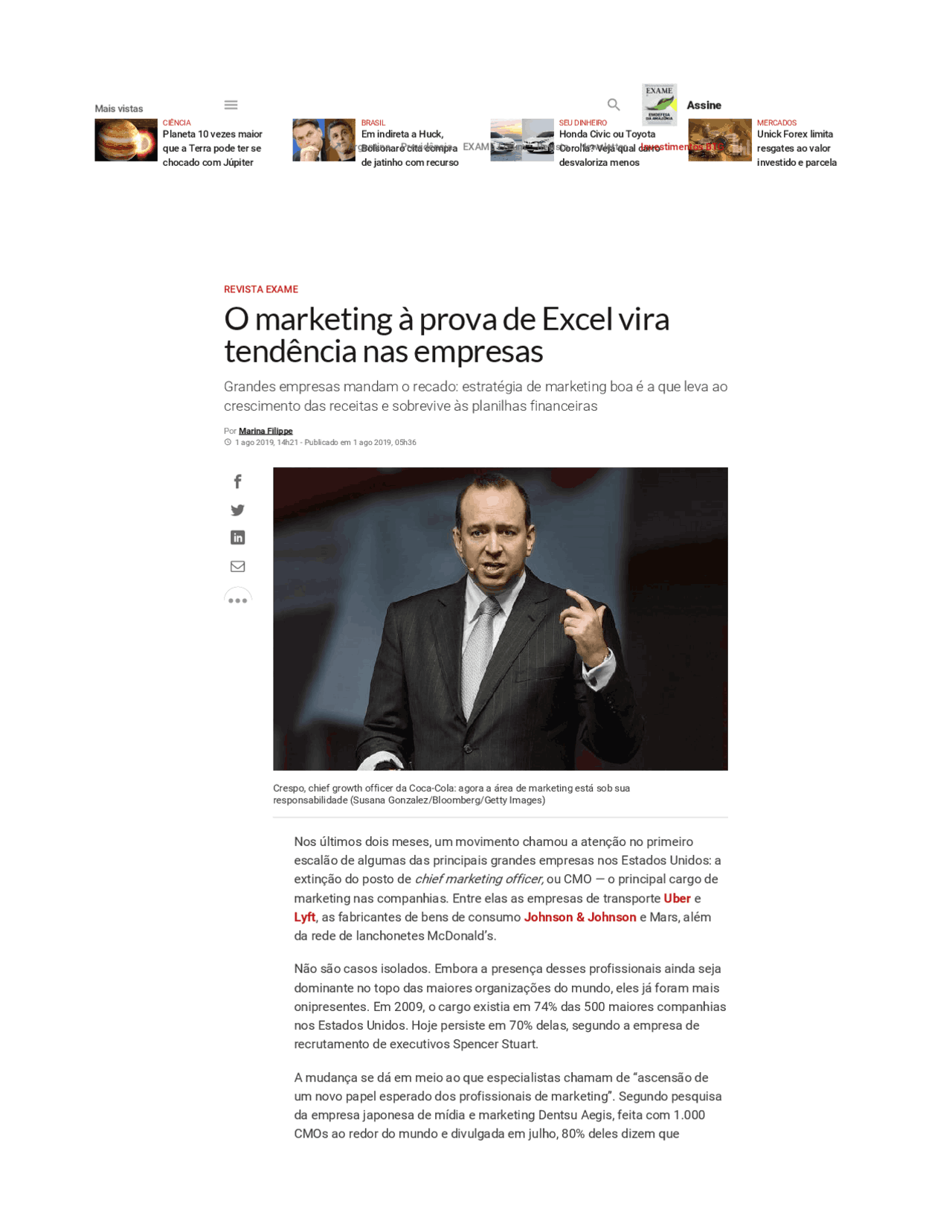 Marketng A Prova De Excel Docsity