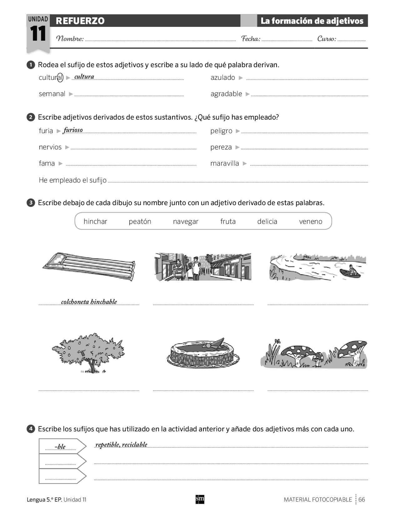 Ejercicios repaso lengua 5 primaria | Ejercicios de Lengua y Literatura ...