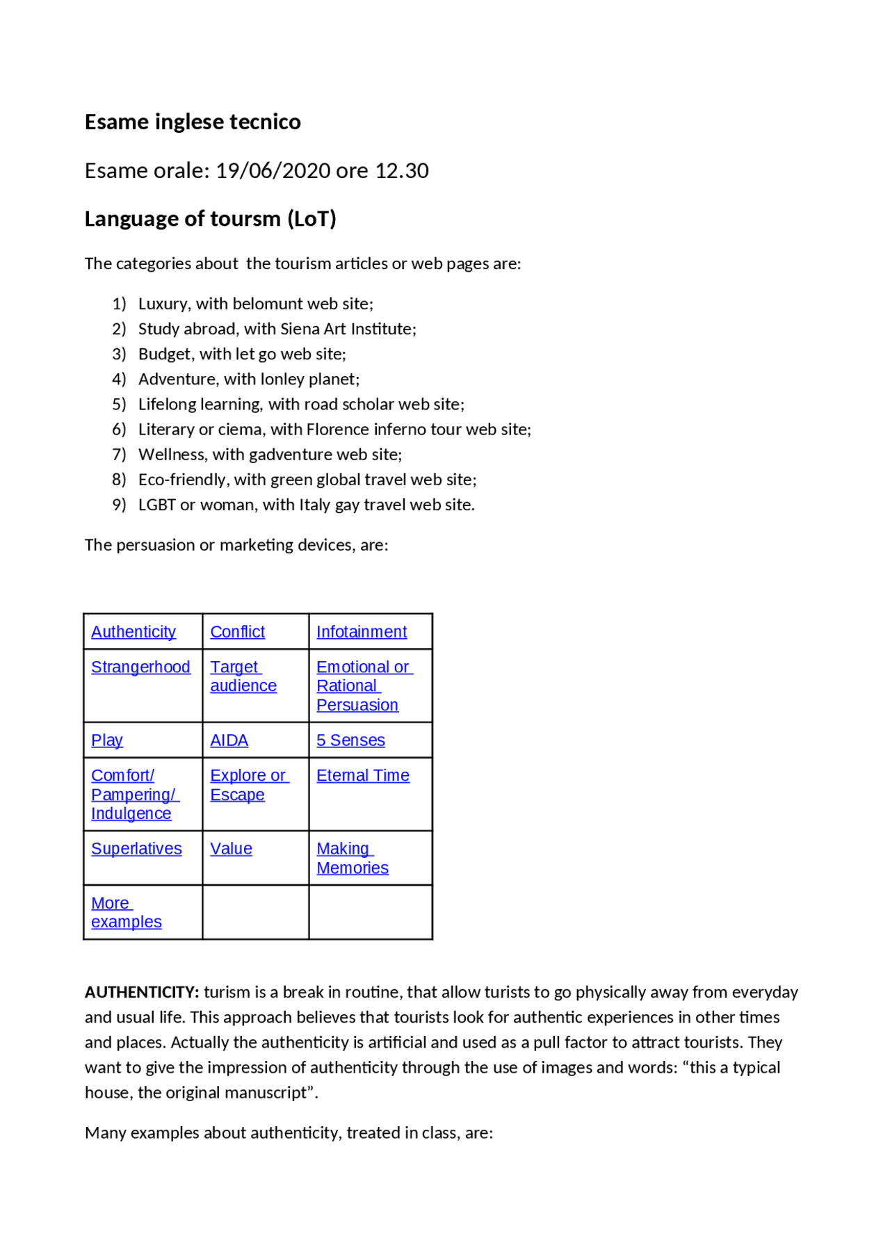 Esame Di Inglese Tecnico Docsity