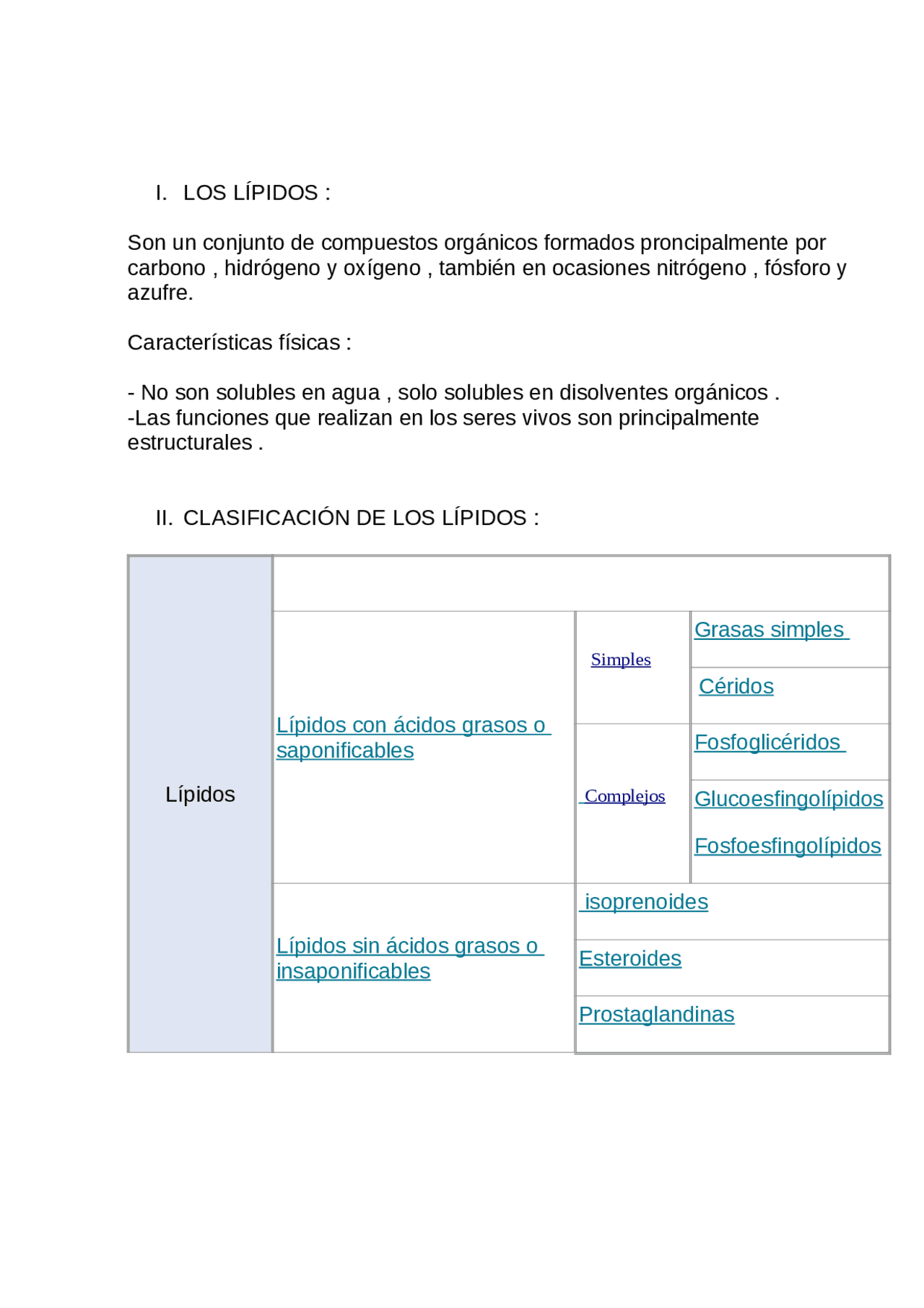 Lípidos En Bachiller Docsity