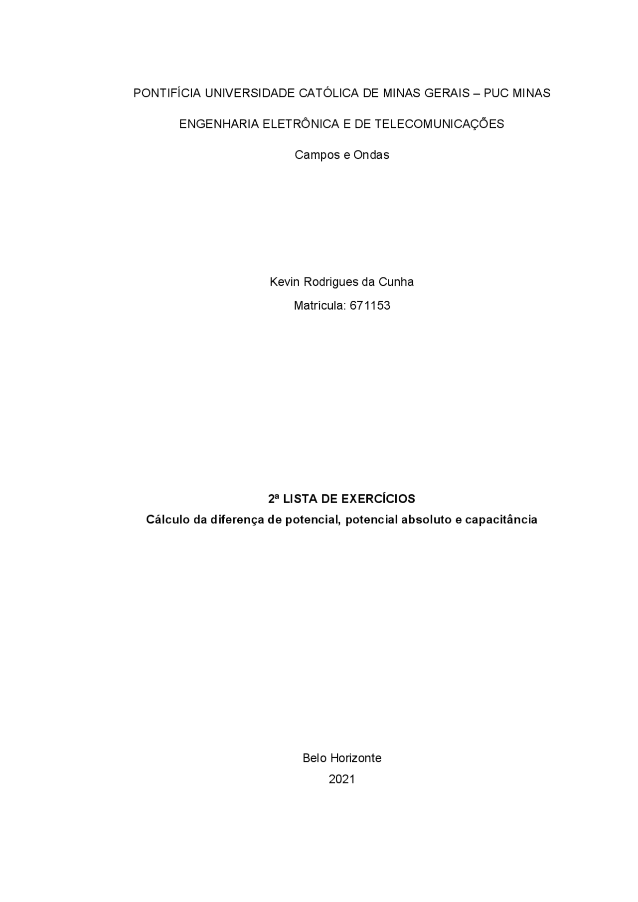 Tp2 Campos E Ondas Docsity