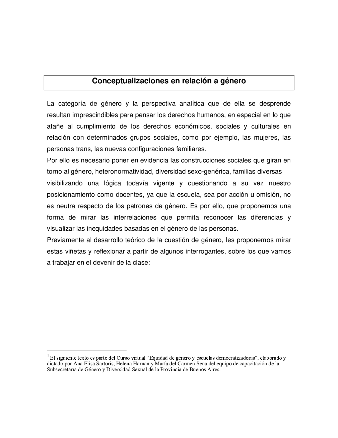 Que es el genero , y definiciones - Docsity