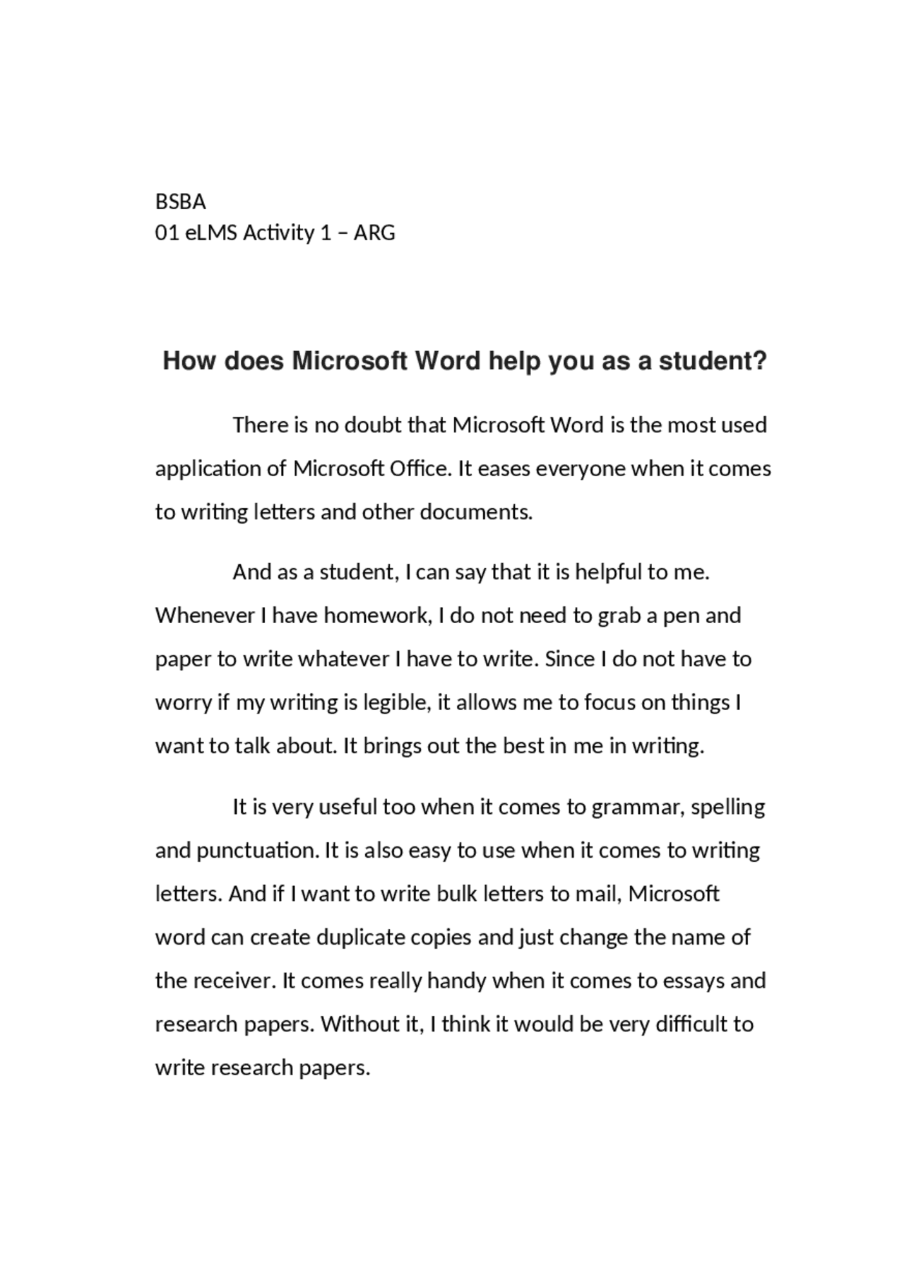 How MS Word Help You As A Student Essays high School Computer Science Docsity How MS Word Help You As A Student Essays high School Computer Science Docsity