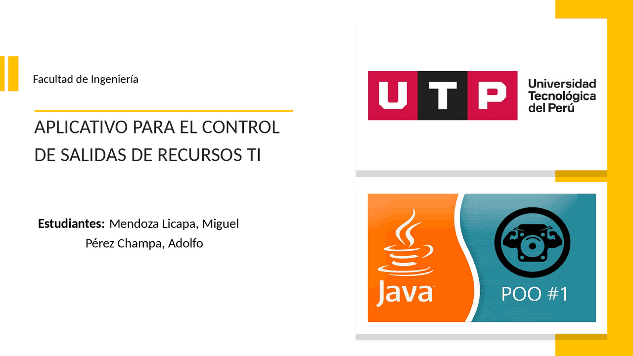 Presentación Proyecto En Java Docsity