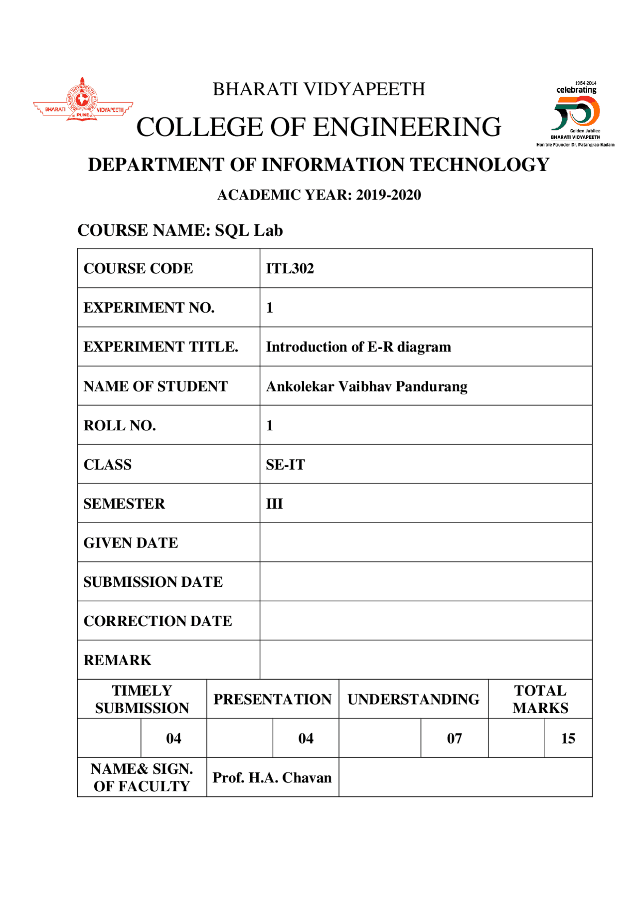 Lab Manual For Database Management Systems Dbms Docsity