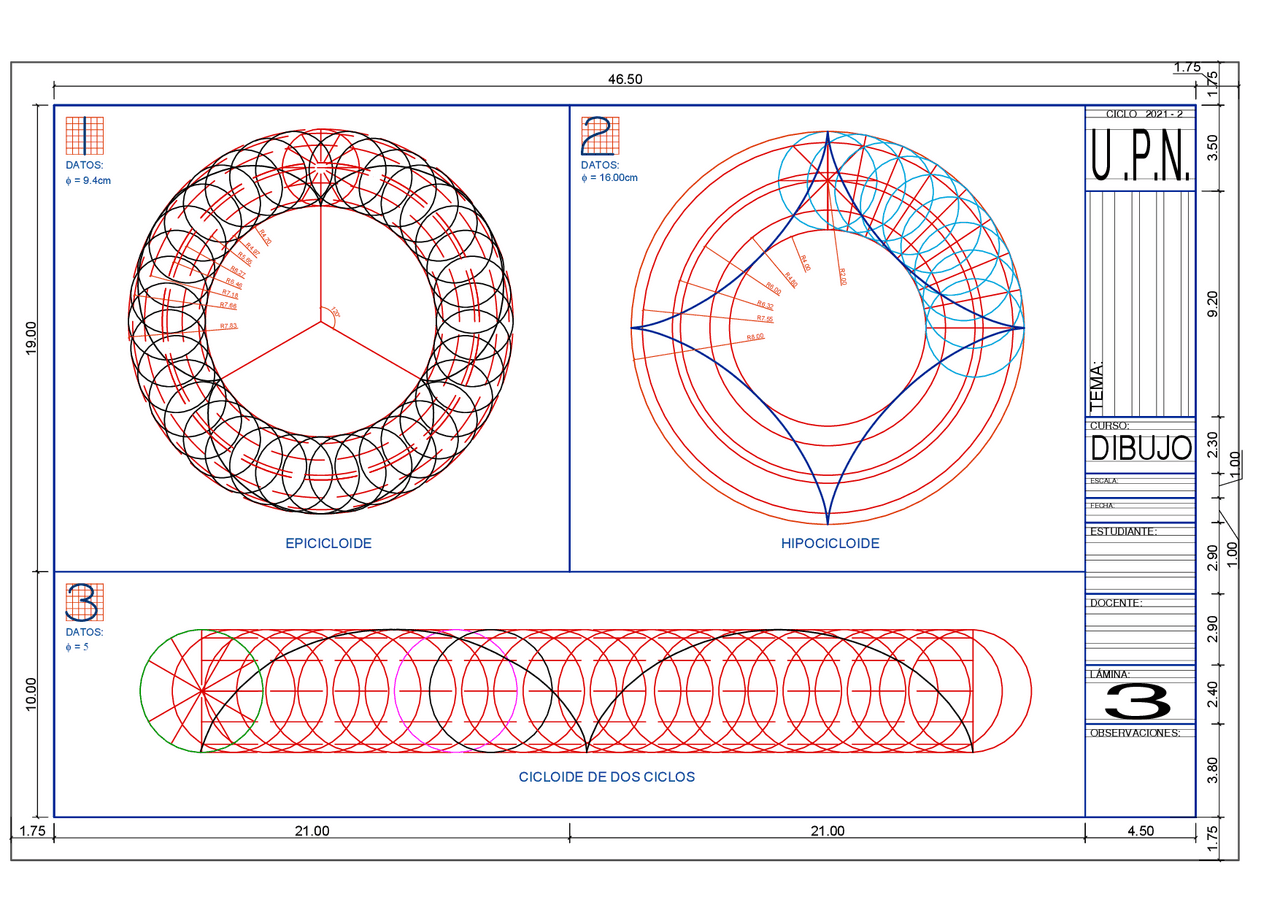 Lámina de Autocad en pdf - Docsity