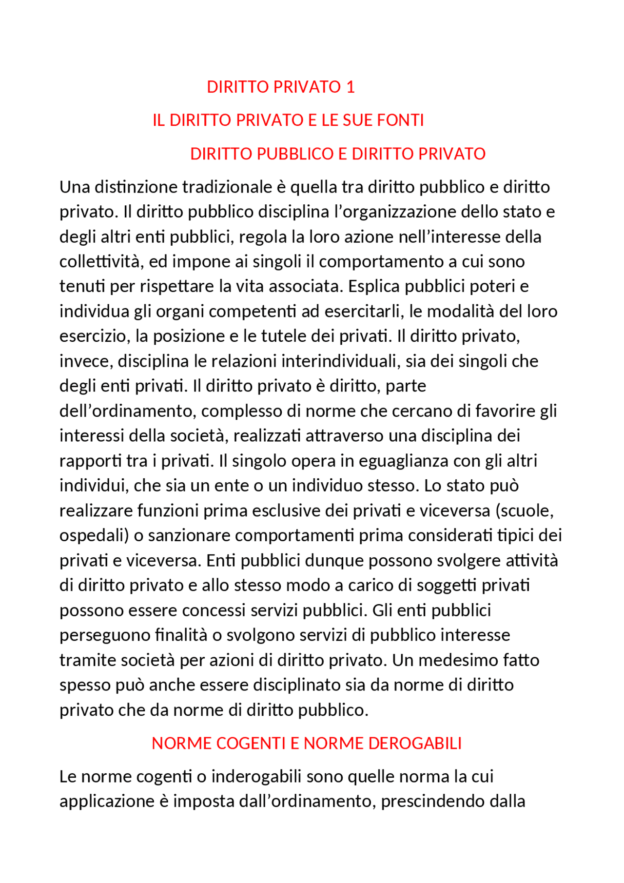 Riassunto Manuale Diritto Privato Docsity