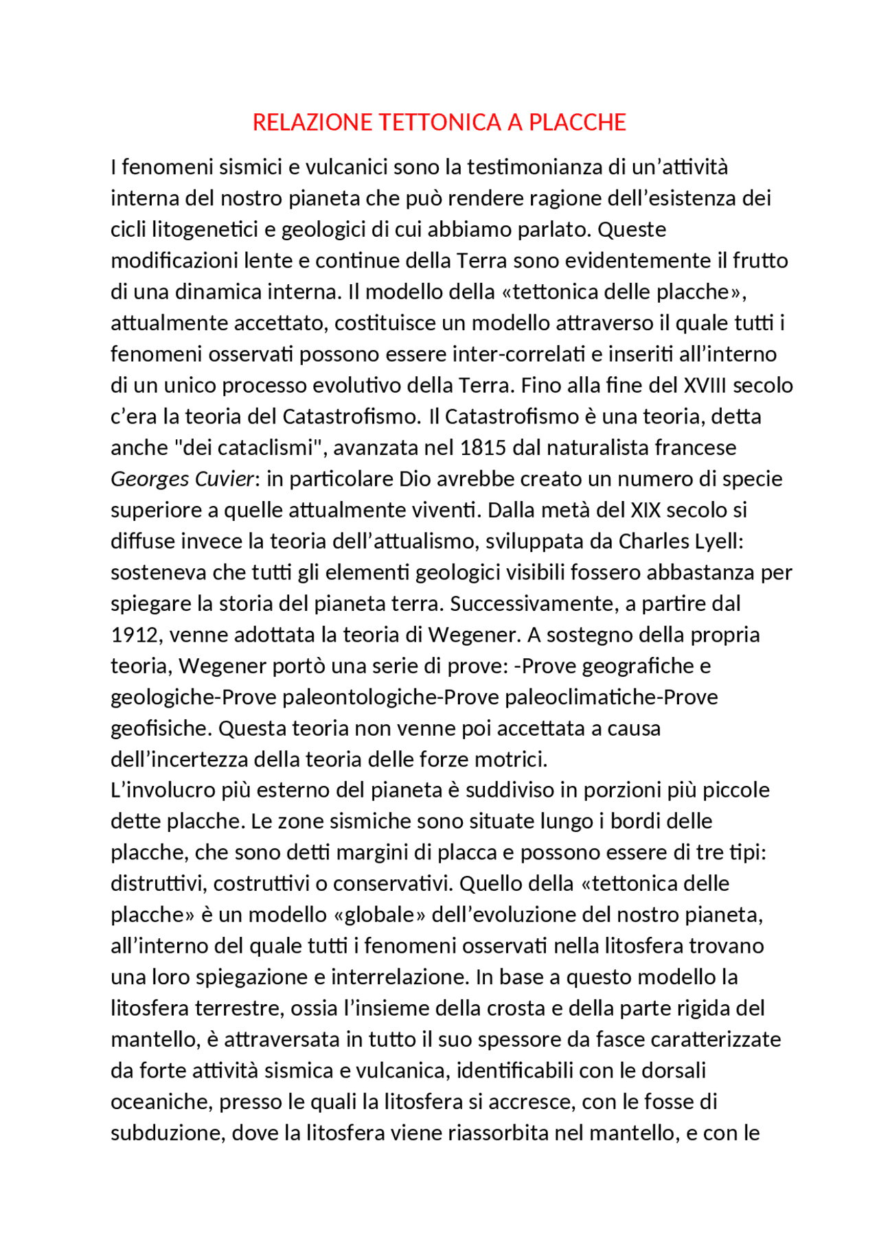 Tettonica A Placche Scienze Docsity