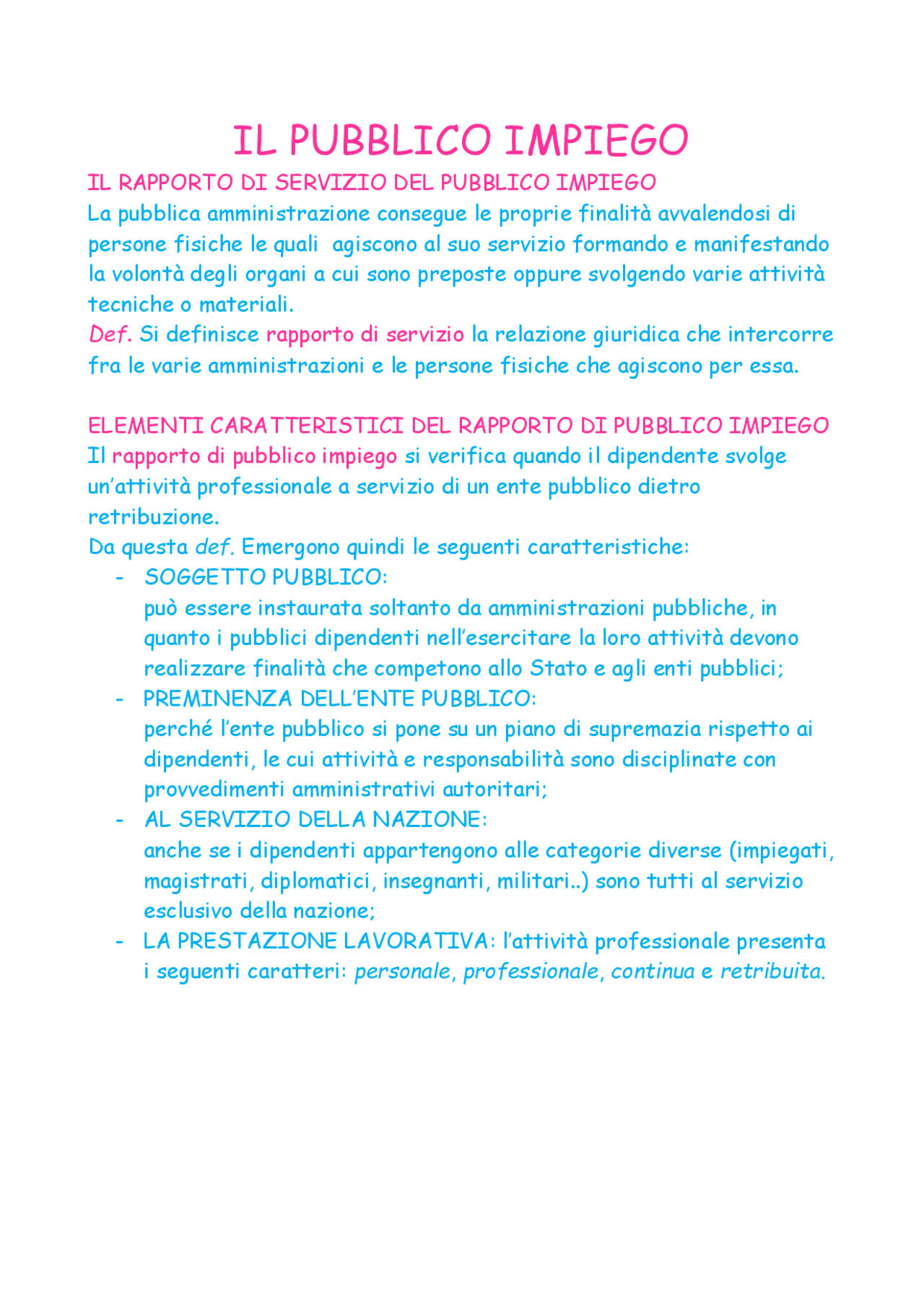 La Pubblica Amministrazione Docsity