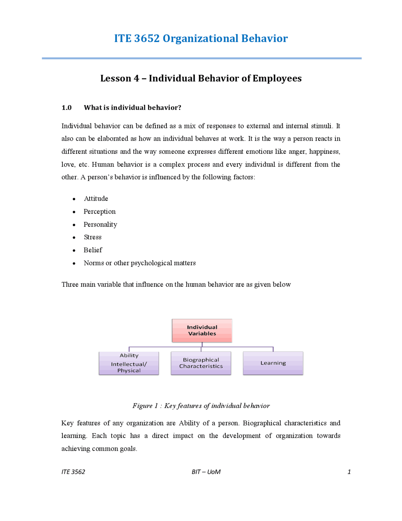 Organization Behaviour Docsity
