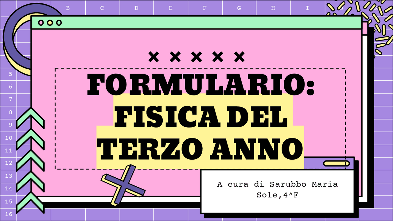 Formulario Di Fisica Terzo Anno Docsity