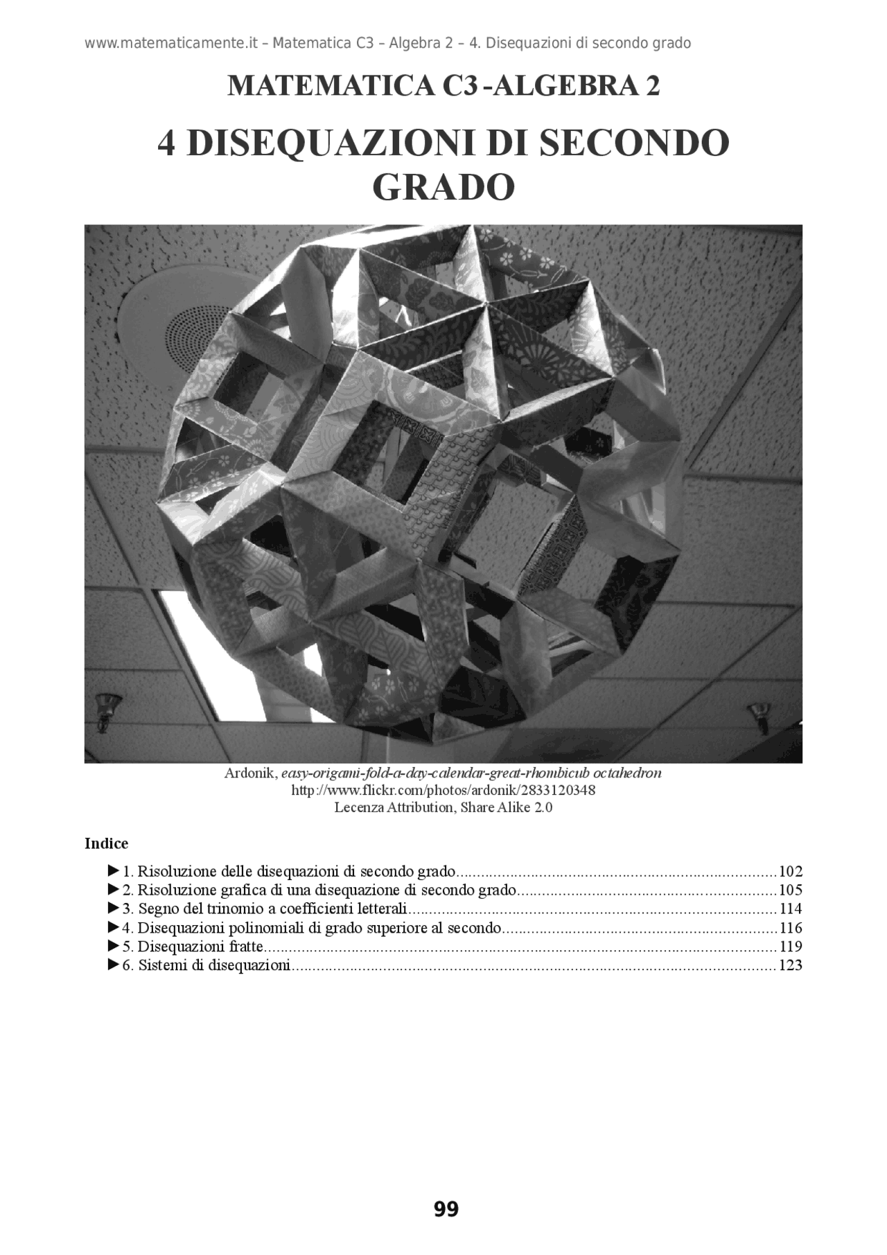 Disequazioni Secondo Grado Docsity