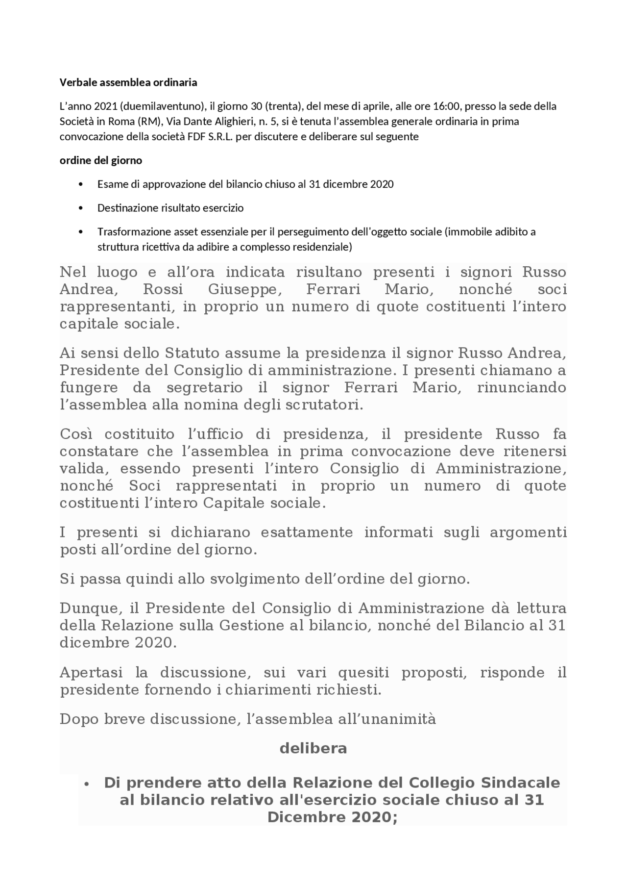 E Tivity Commerciale Esercizi Di Diritto Commerciale Docsity