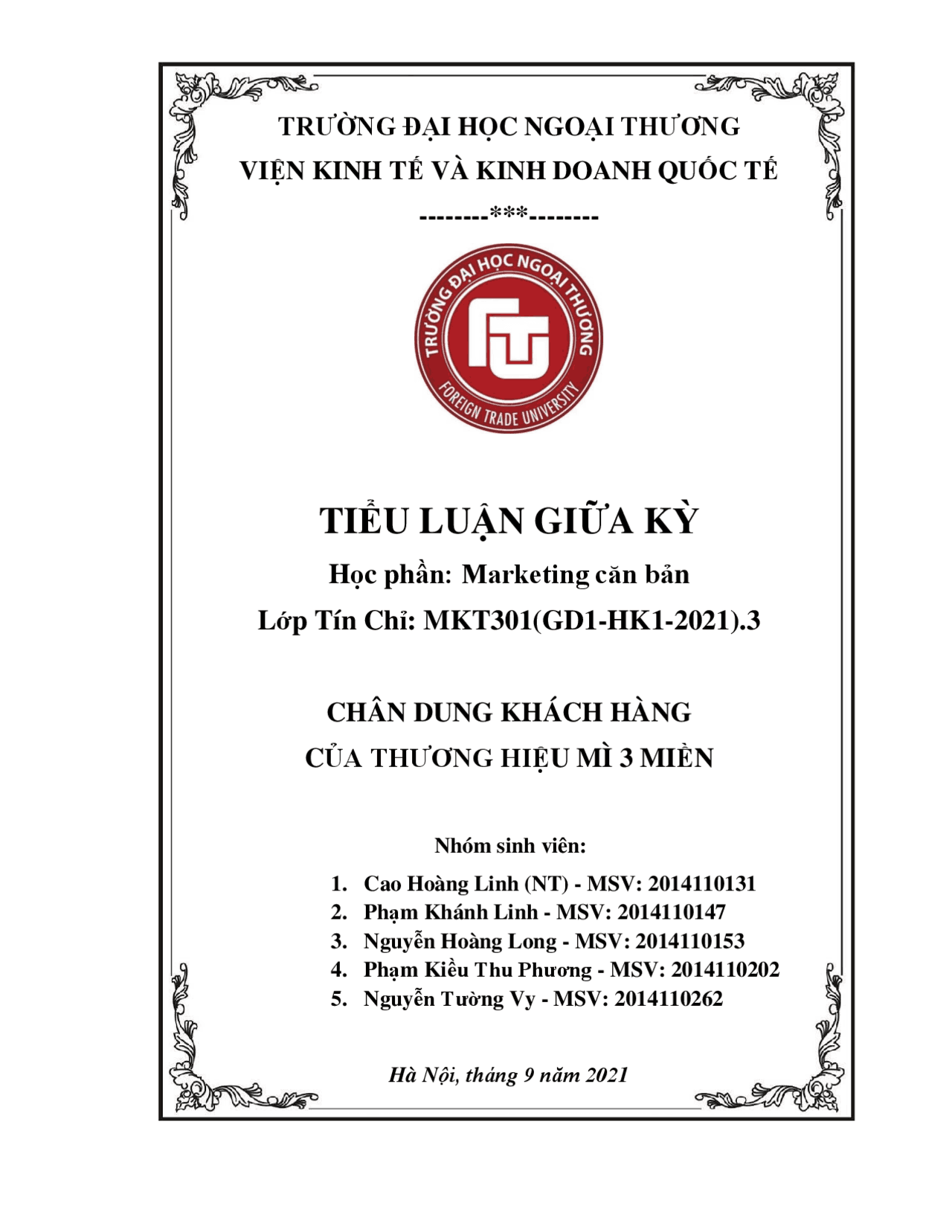 The Assignment Of Marketing Lessons Docsity
