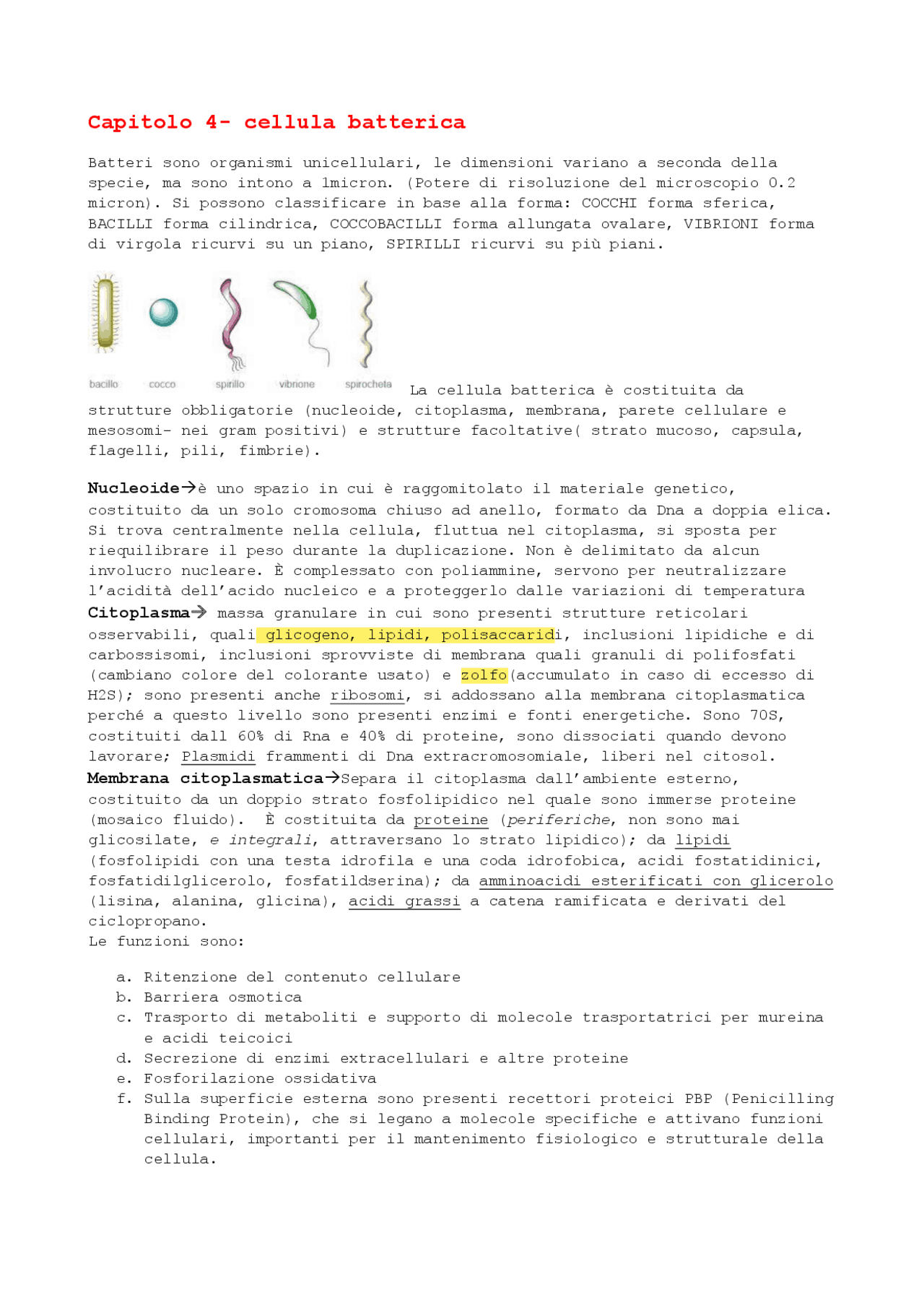 Capitolo4 Riassunto Docsity