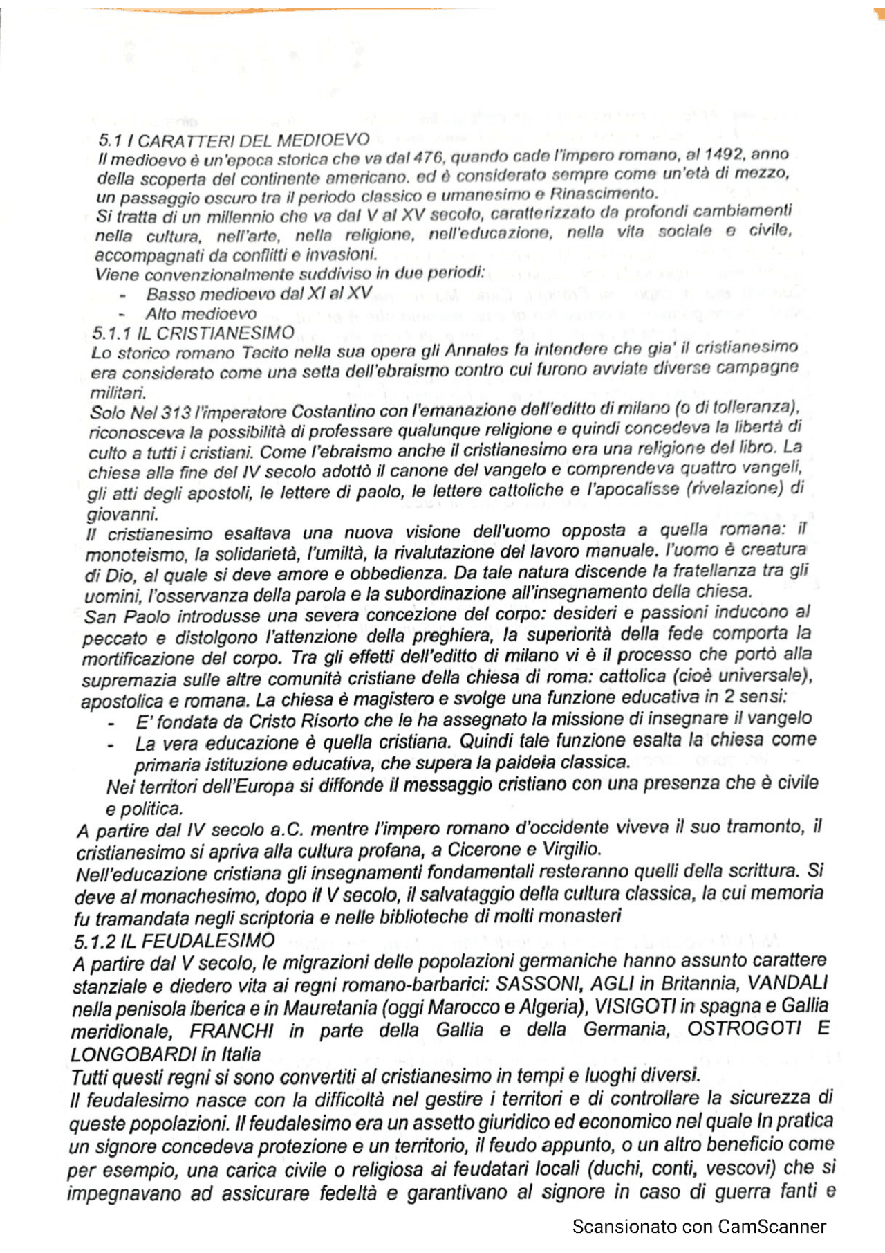 Riassunto Completo Capitolo Quinto Docsity