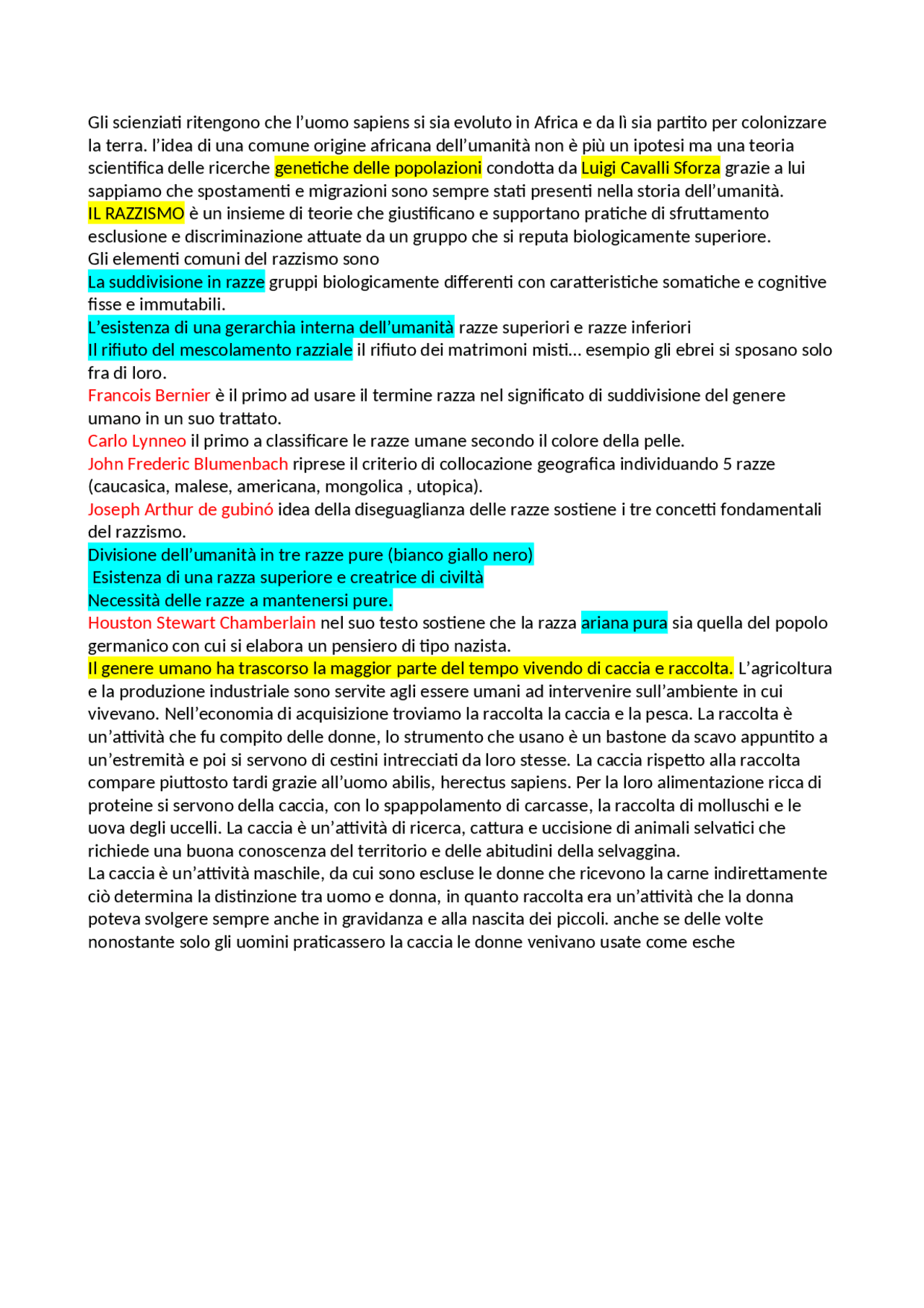 Antropologia 4 Anno Scienze Umane Appunti Di Scienze Umane Docsity