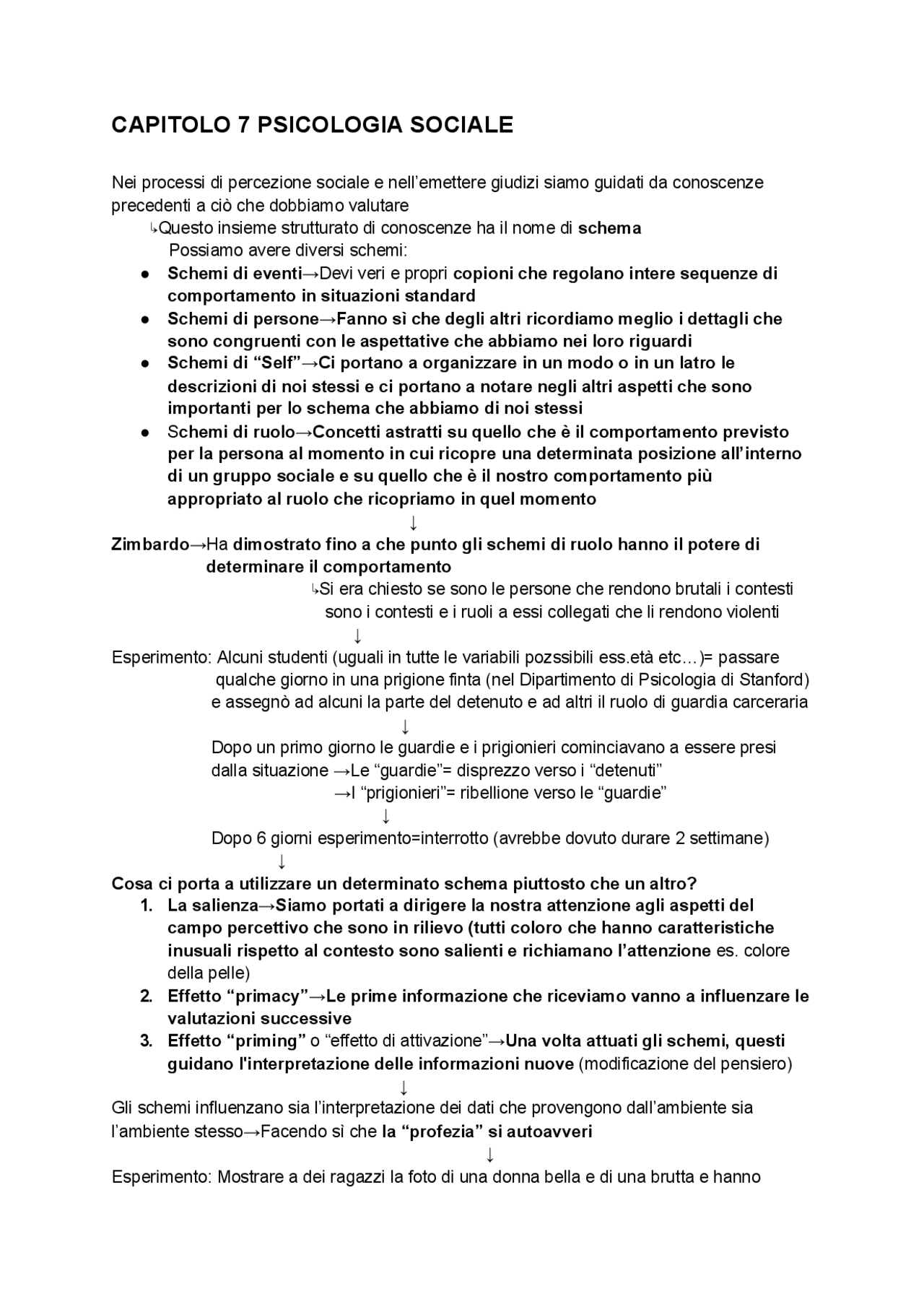 Capitolo 7 Psicologia Sociale Riassunto Docsity