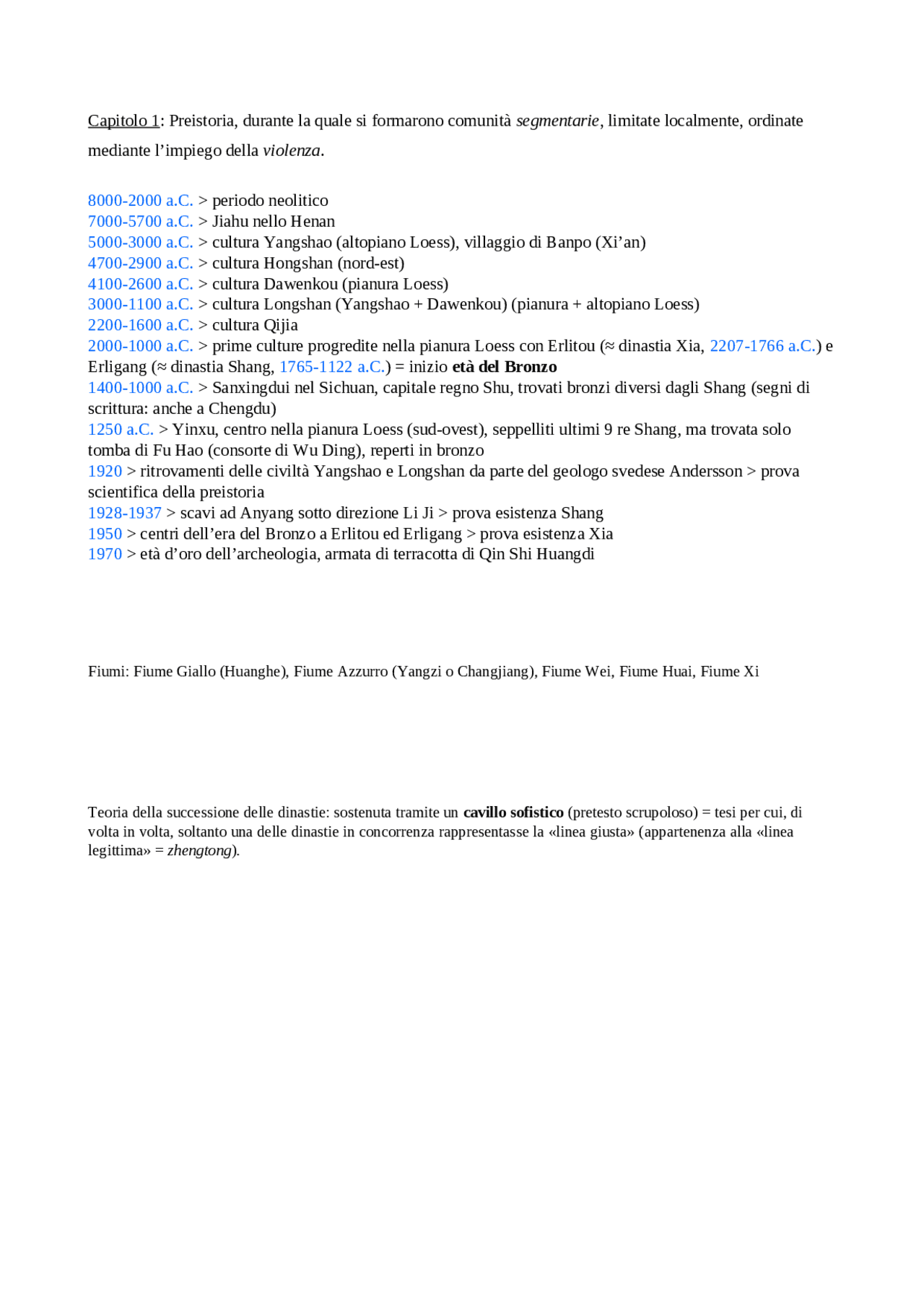 Date Storia Millenaria Cinese Docsity