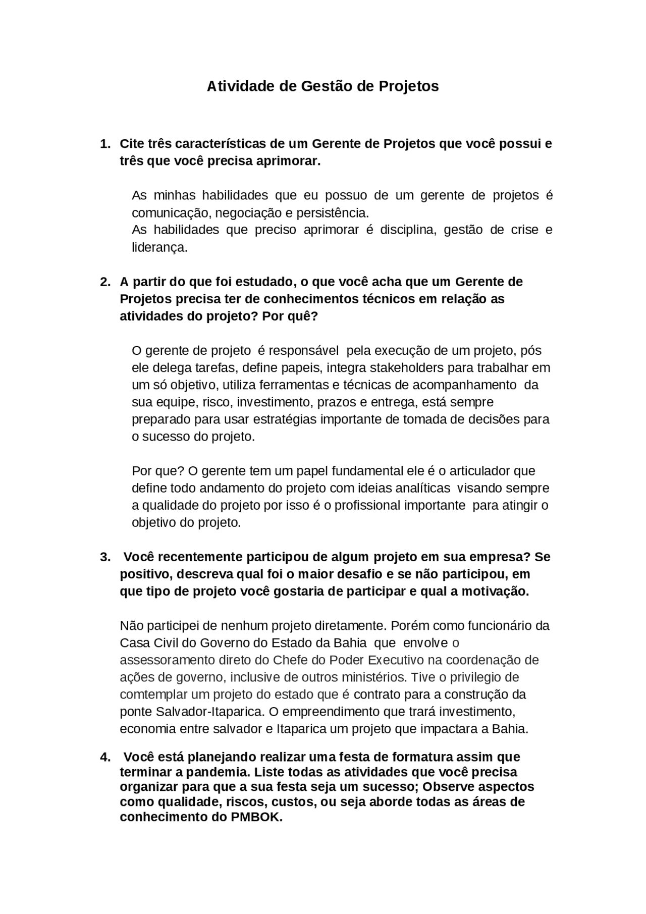 GestÃo De Projetos Organizacional Docsity