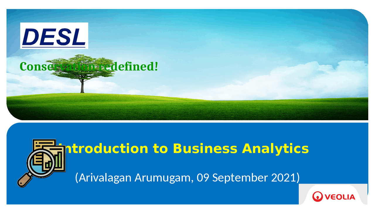 Introduction To Business Analytics Docsity