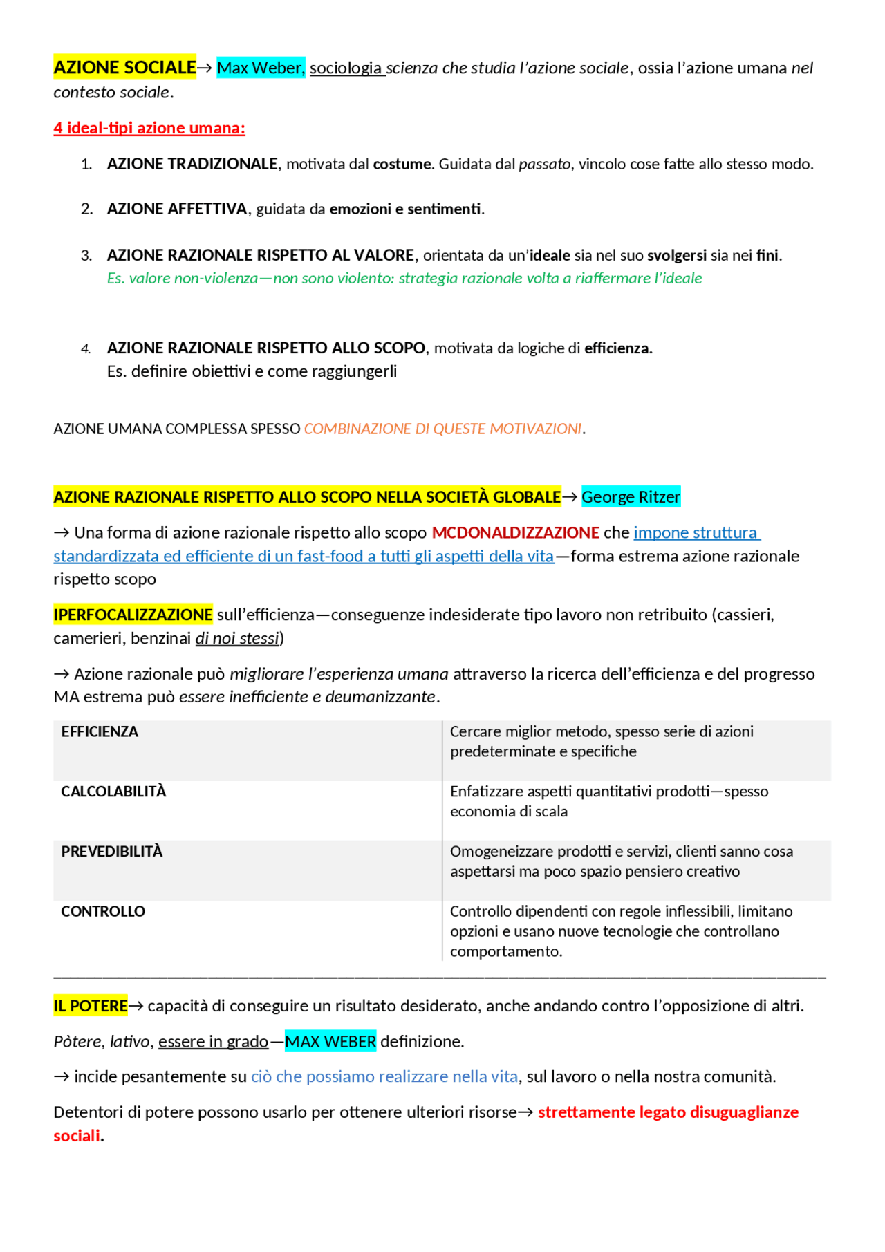 Manuale Sociologia Cap 1 Docsity
