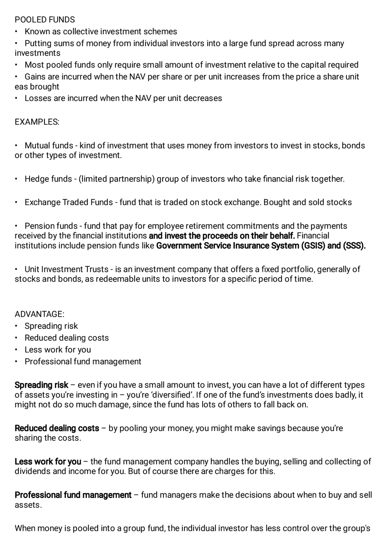 Business Finance Terms And Concepts Docsity