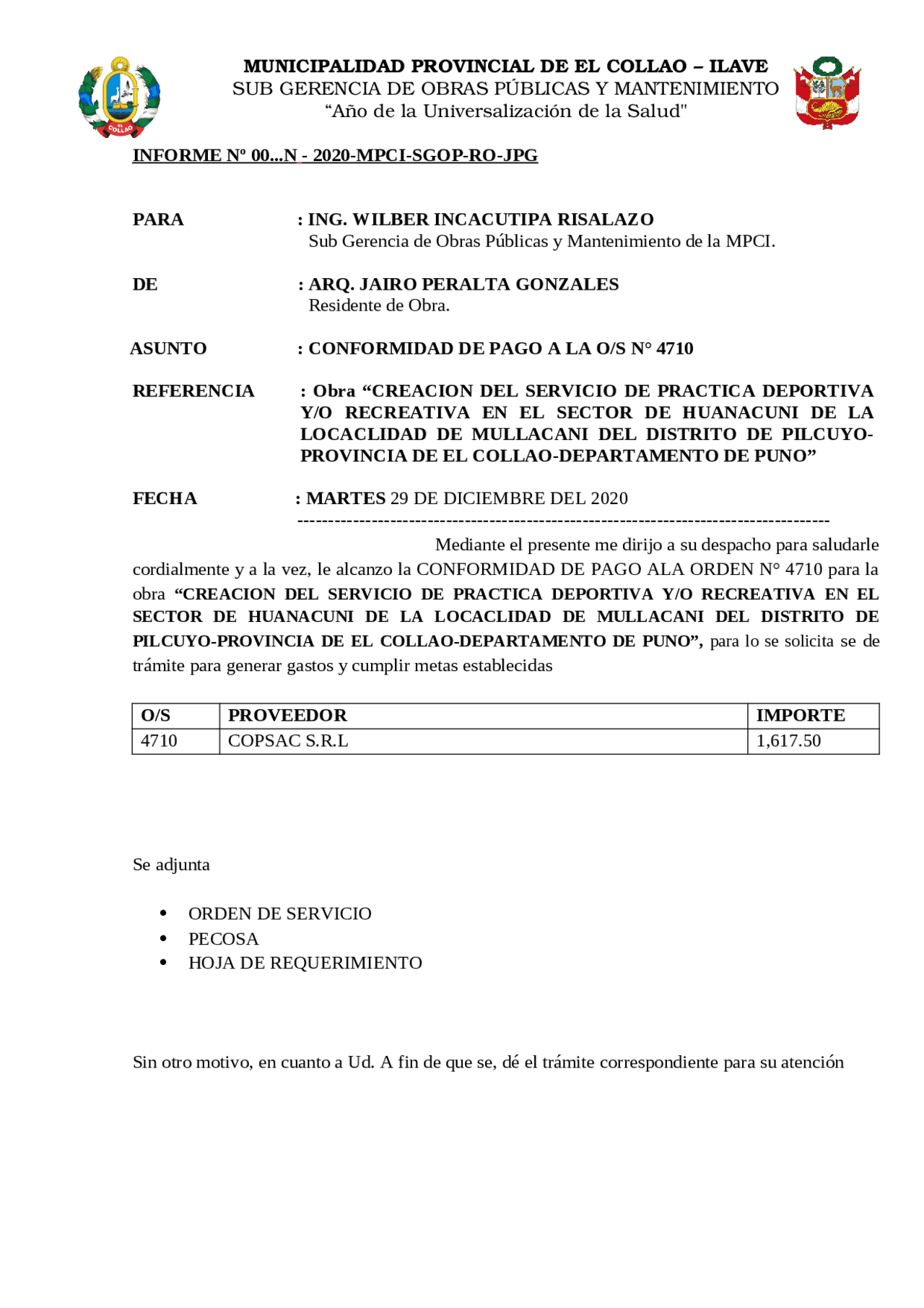 CONFORMIDAD DE EQUIPOS | Apuntes de Ciencias Aplicadas a la Actividad ...