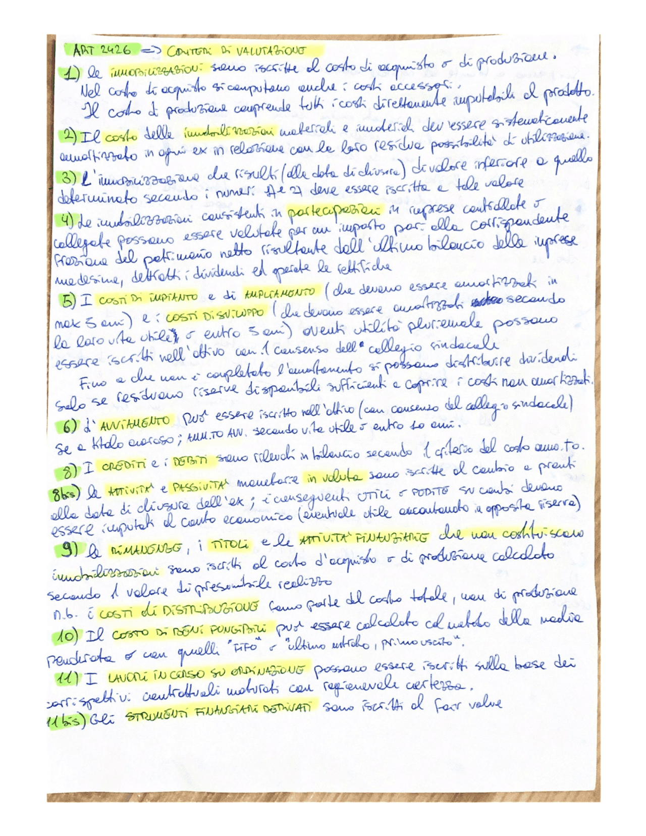 Criteri di valutazione - Docsity