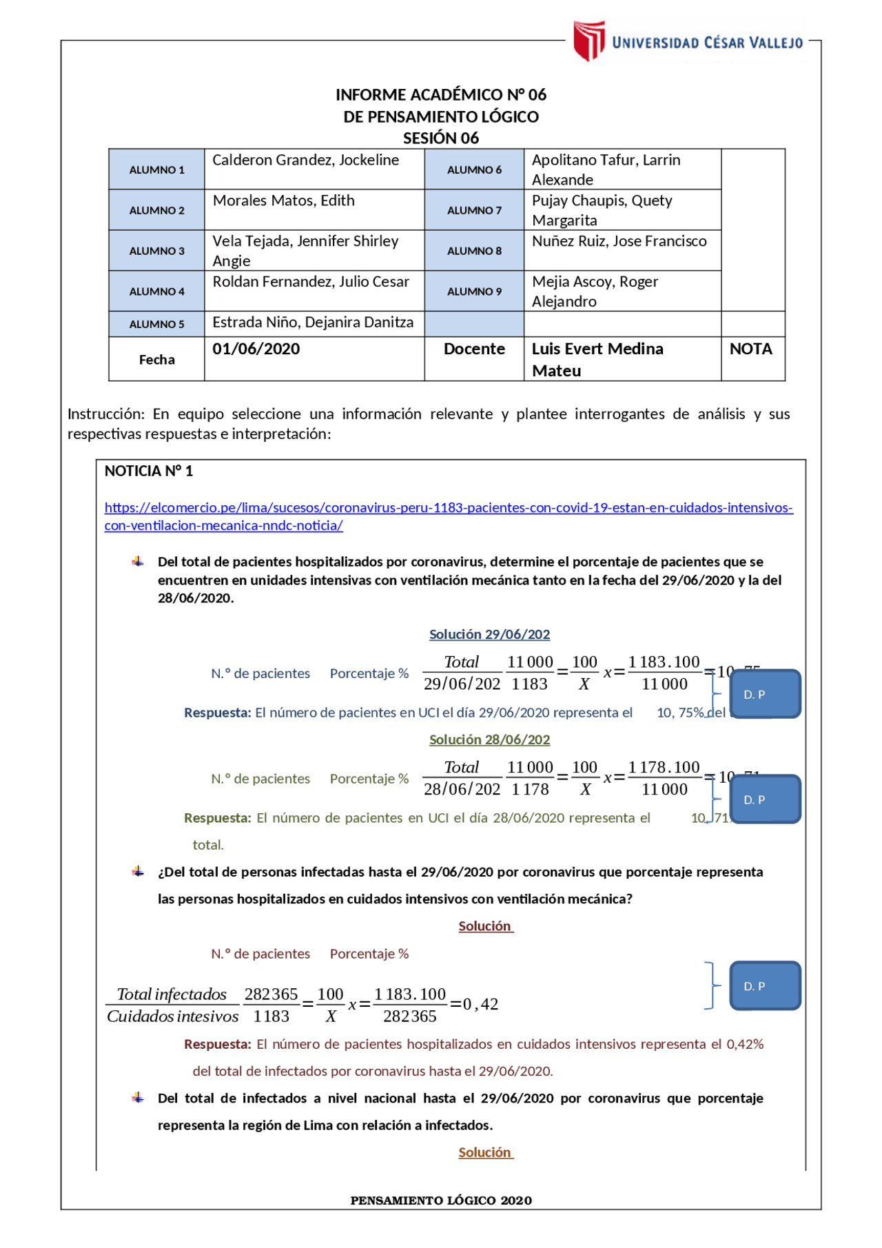 Razonamiento Lógico 1 Docsity