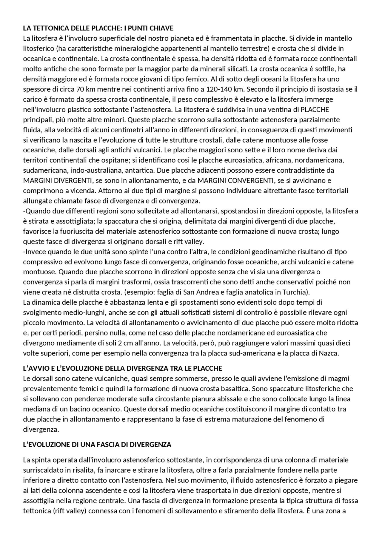 Riassunto Scienze Della Terra Docsity