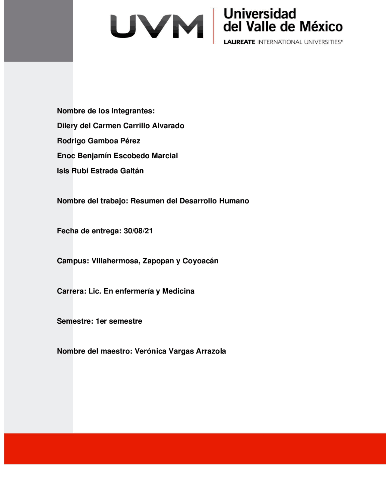 Resumen De Desarrollo Humano Docsity