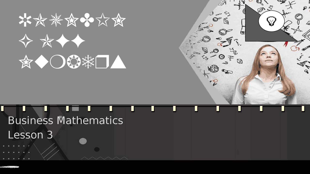 Business mathematics - Docsity