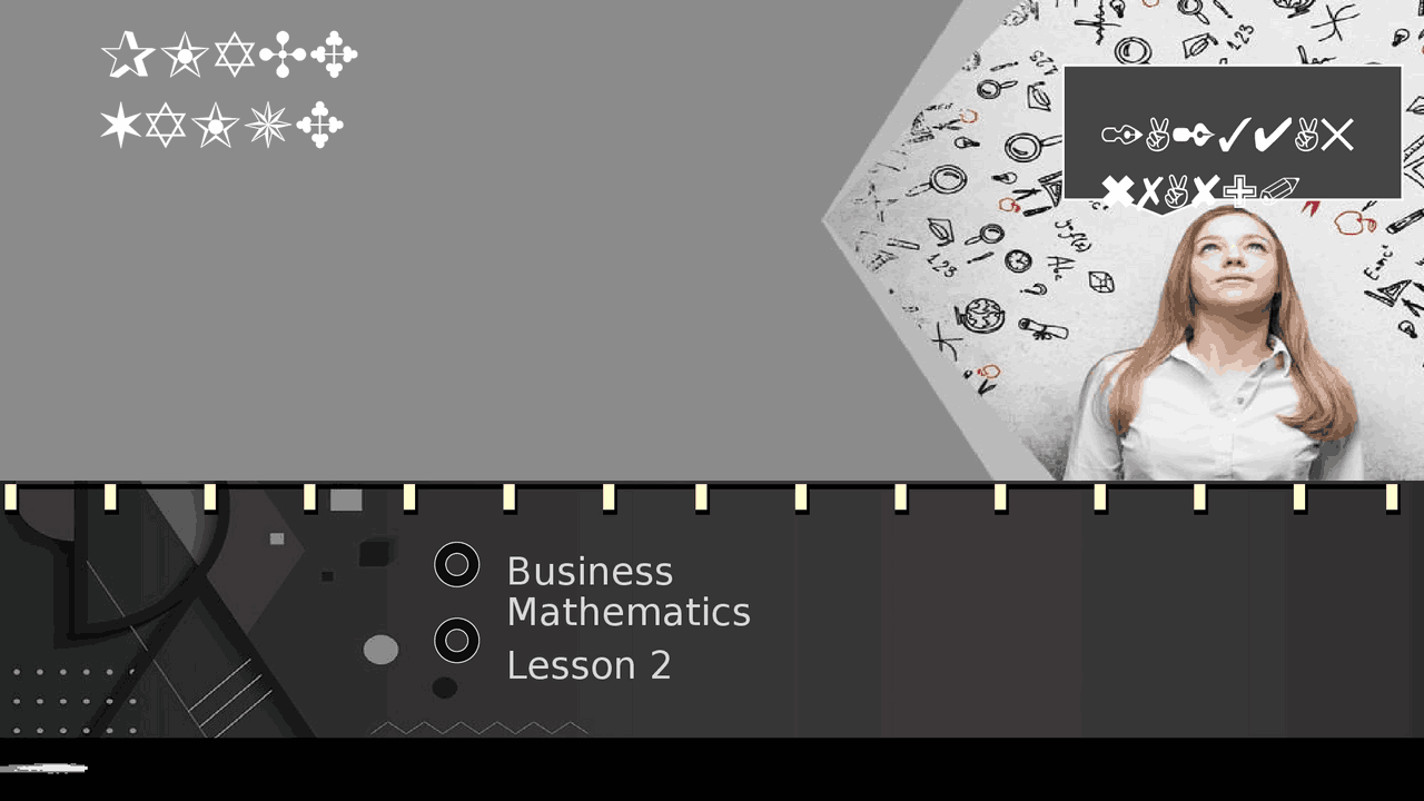 Business Mathematics Lesson 2 Docsity