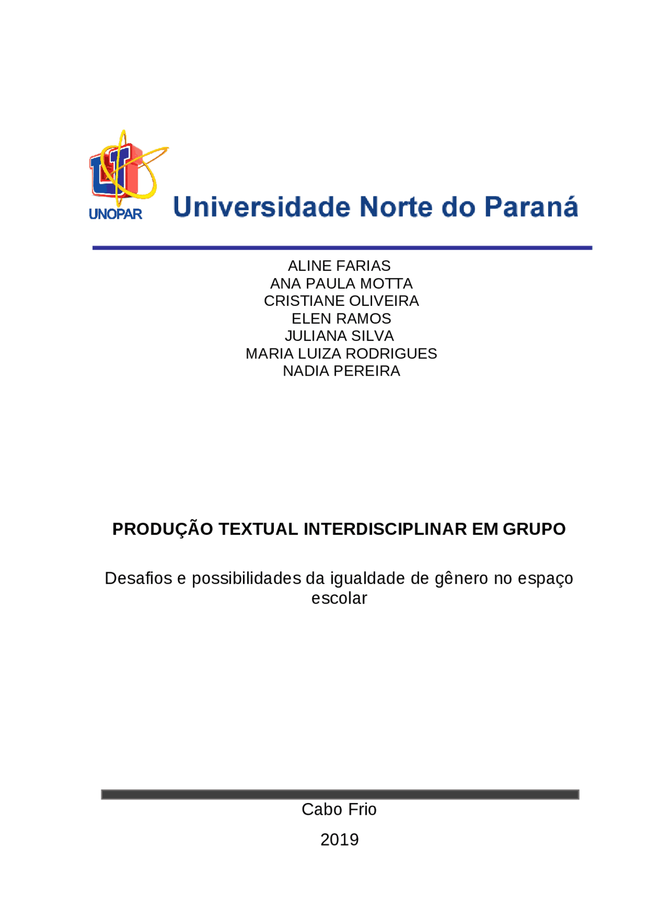 Portifólio Sobre Desigualdade De Gênero Docsity