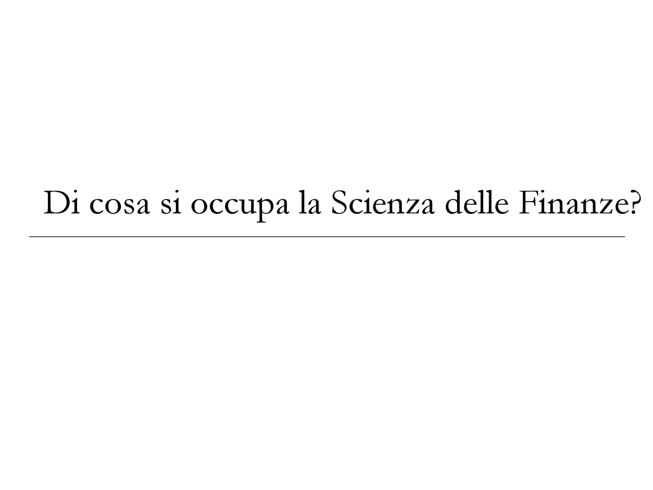 Scienze Delle Finanze Docsity