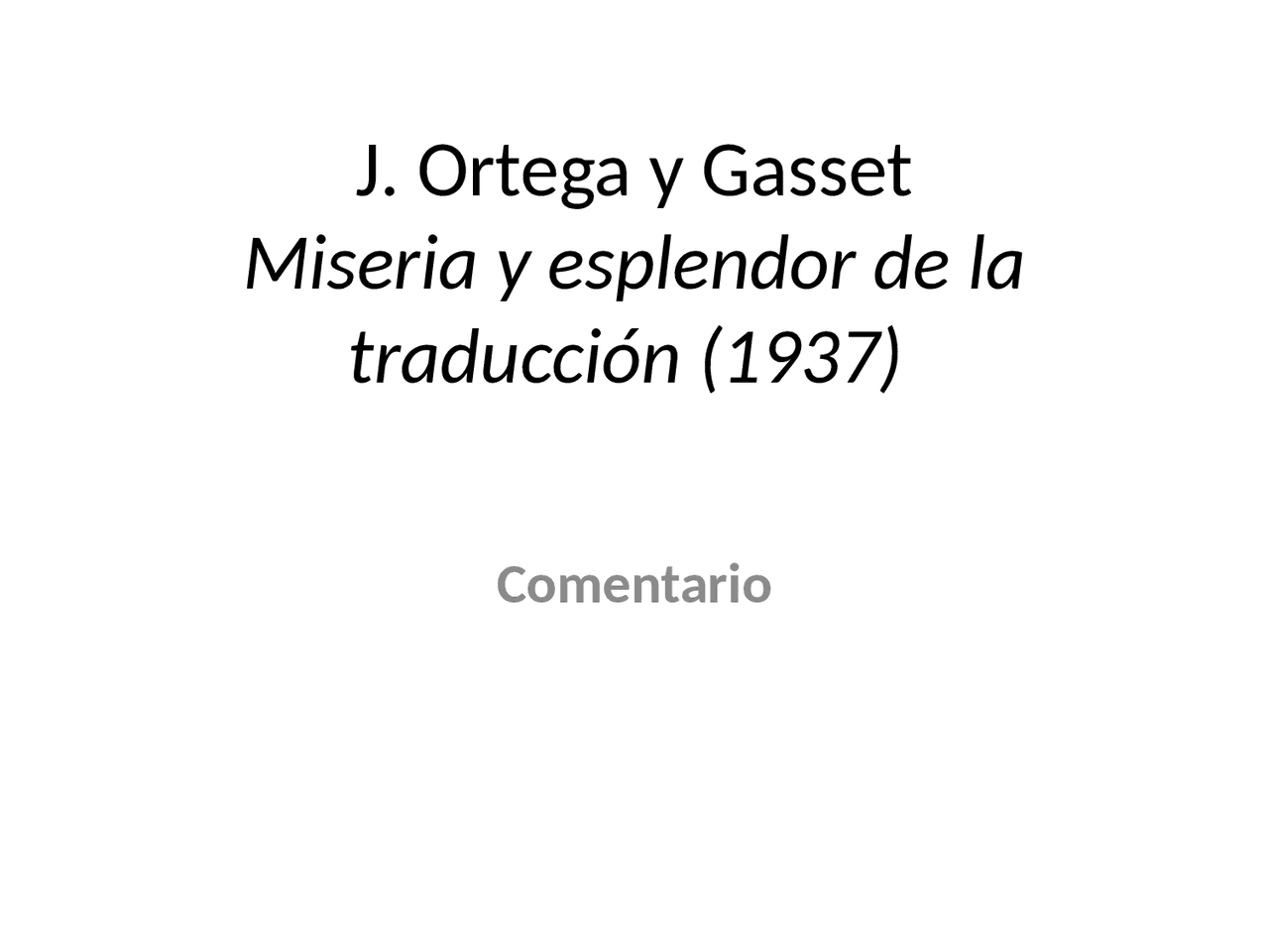 Ortega Y Gasset 2 Appunti Docsity