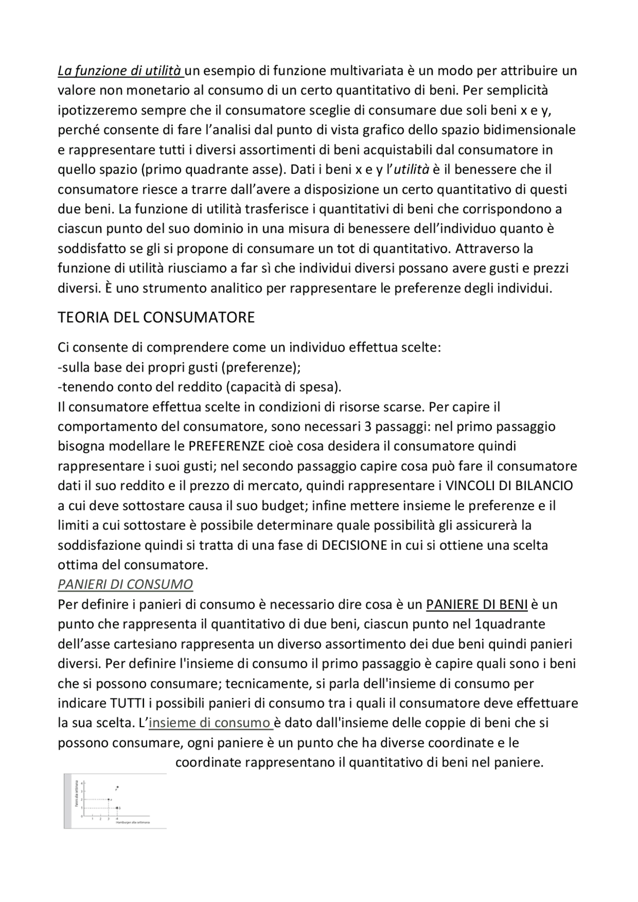 Teoria Del Consumatore Docsity