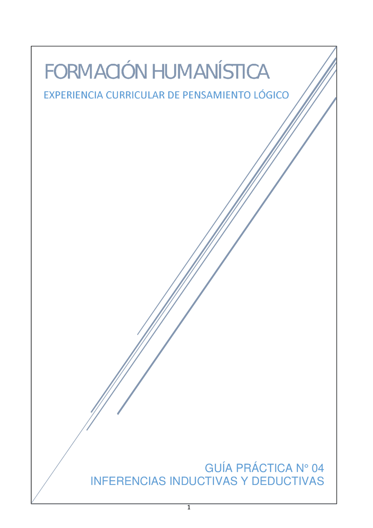 Guía Práctica N° 4 Del Curso Pensamiento Lógico Docsity