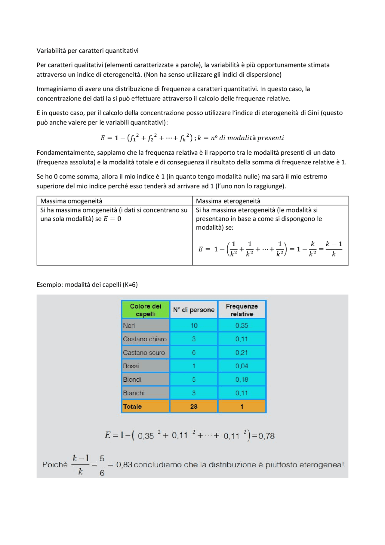 Coefficiente Di Variazione Docsity