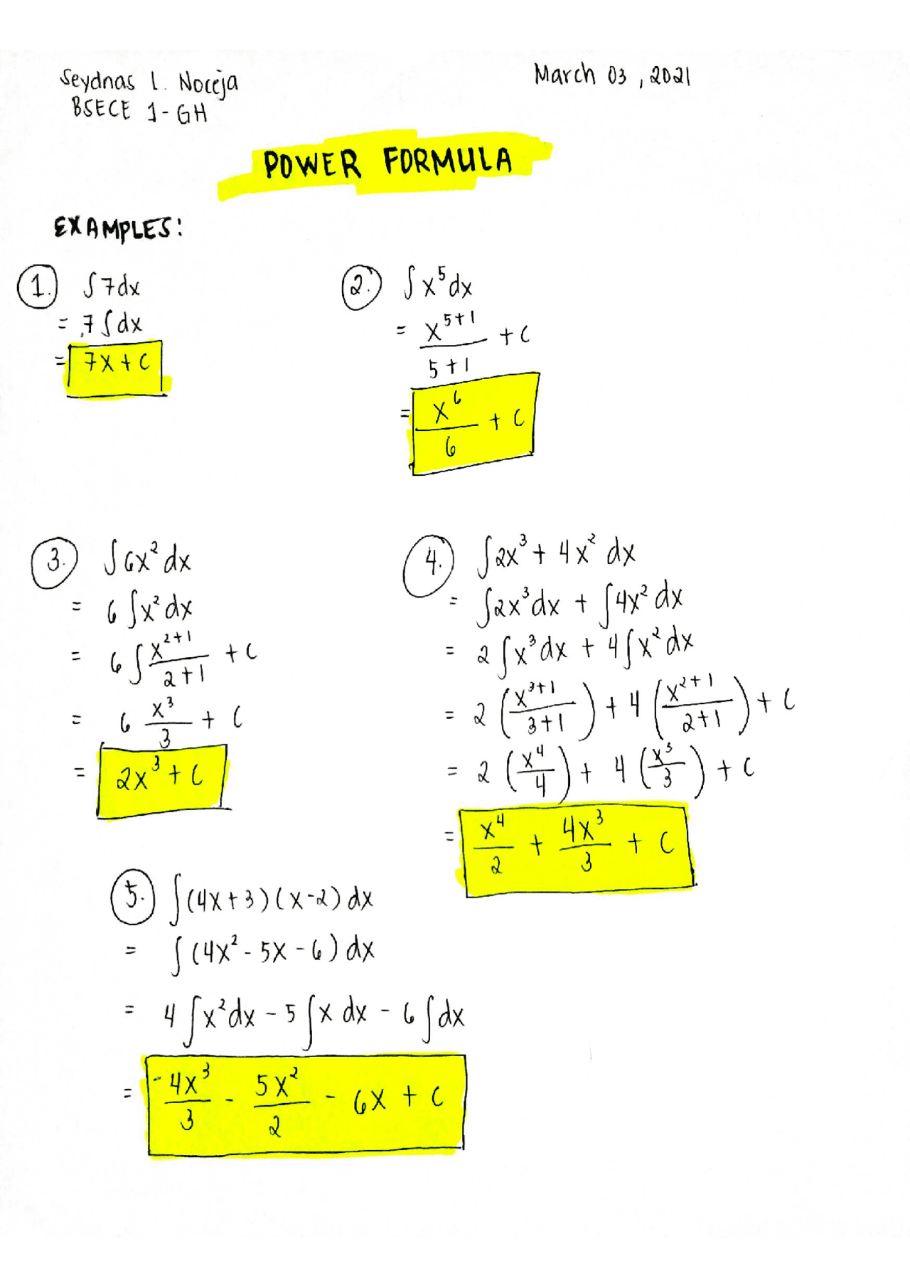 Calculus Answers And Solutions Docsity