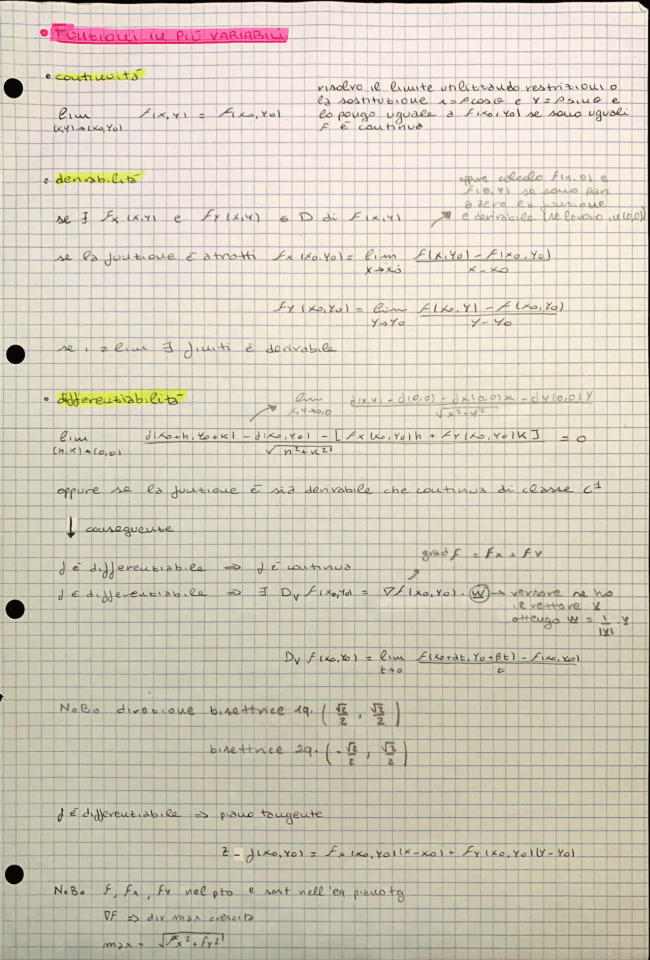 Formulario Analisi 2 Docsity