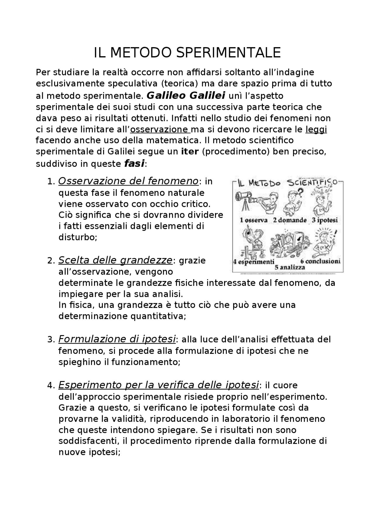 Analizzare I Risultati Metodo Scientifico