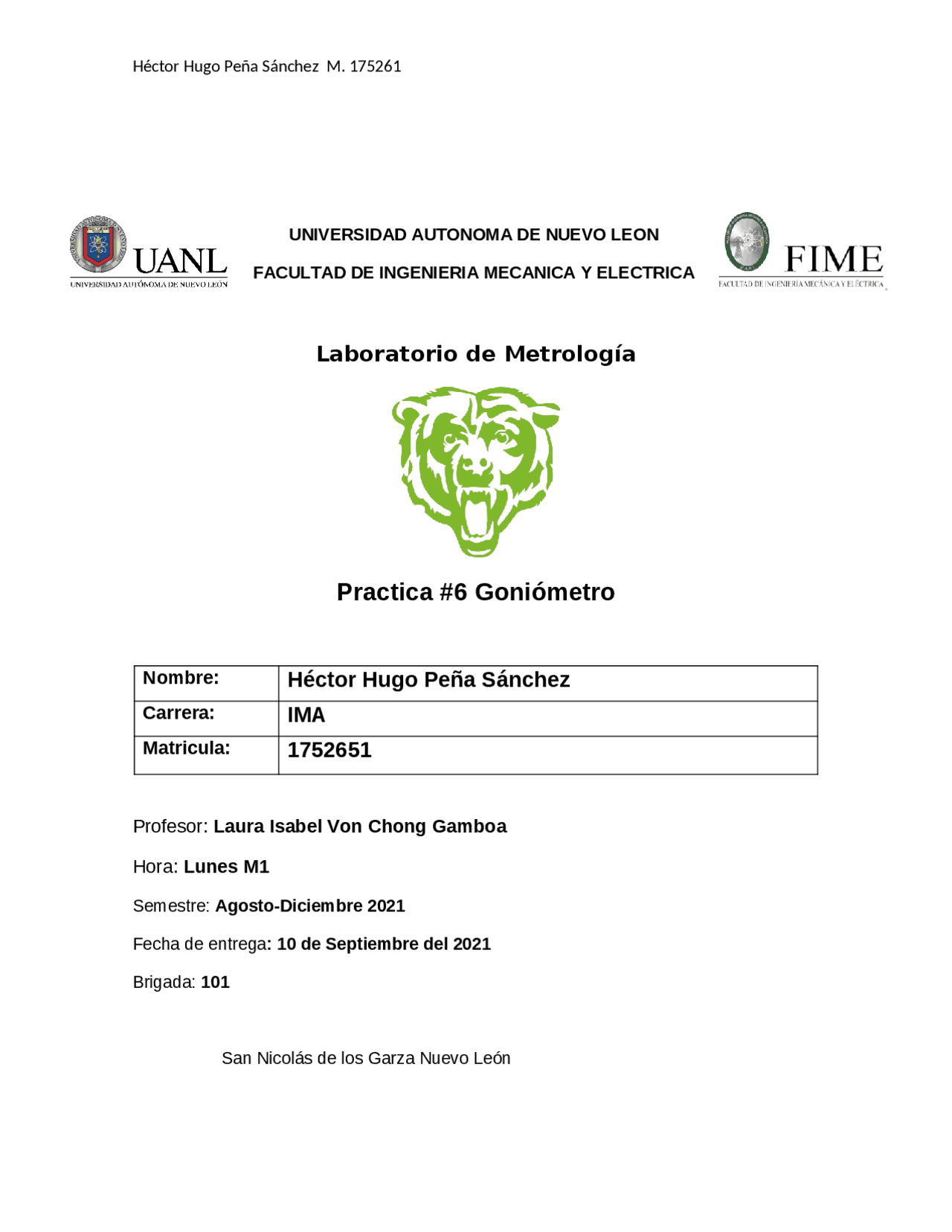 Practica De Metrologia 6 Ejercicios De Metrología Docsity