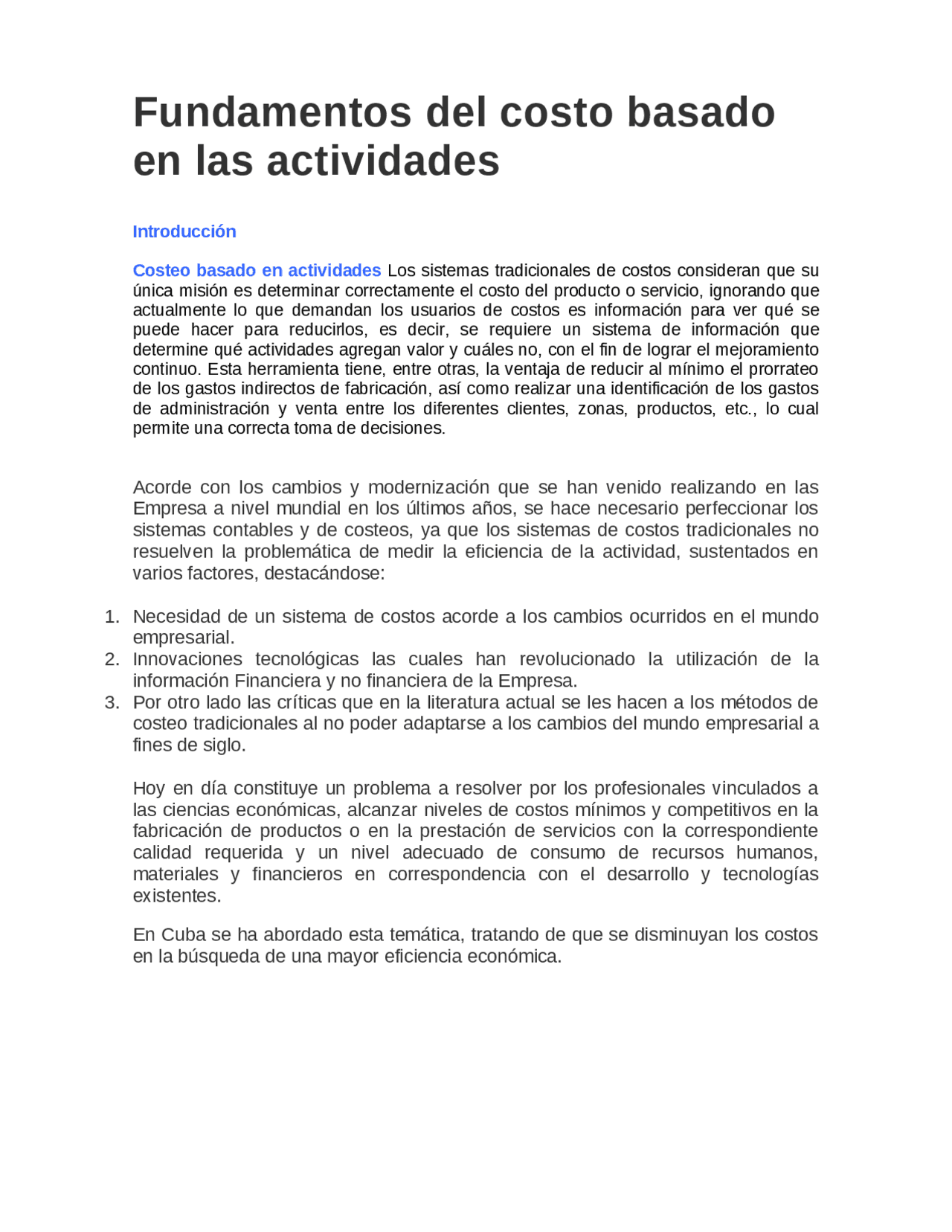 Ejercicios De Costos Y Cuentas Docsity