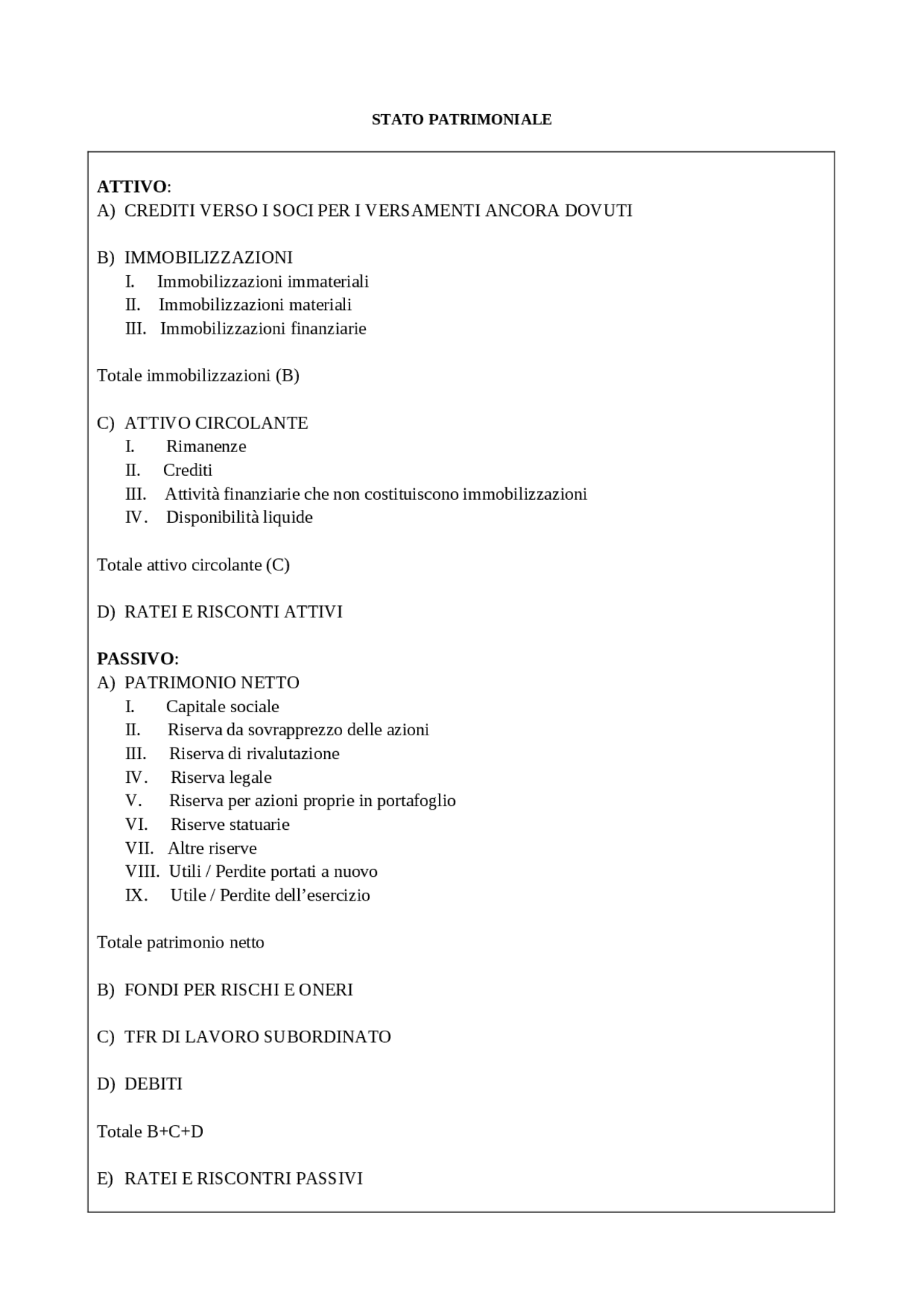 Schemi Formule Sp E Ce Docsity