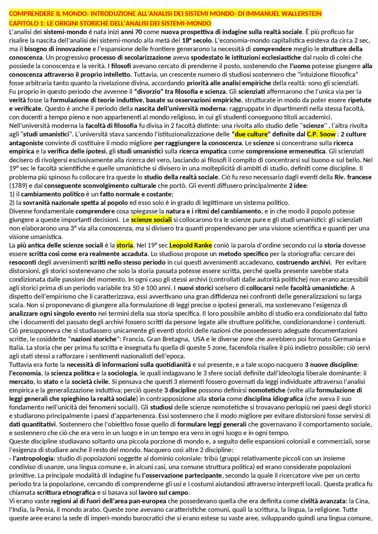 Riassunto Libro Completo Docsity