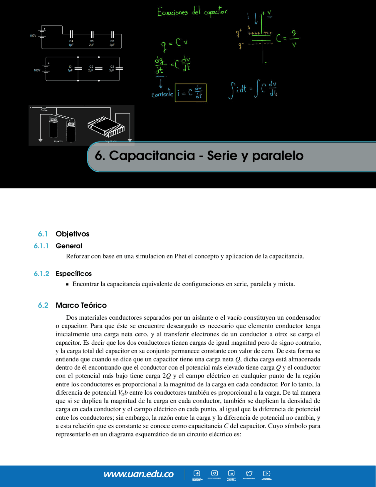 Fisica de condensador serie | Guías, Proyectos, Investigaciones de Física | Docsity